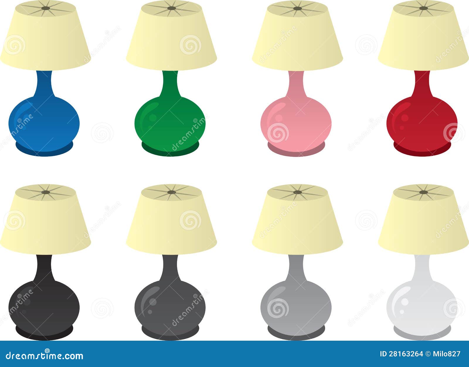Lamp Colors stock vector. Illustration of light, lamp - 28163264