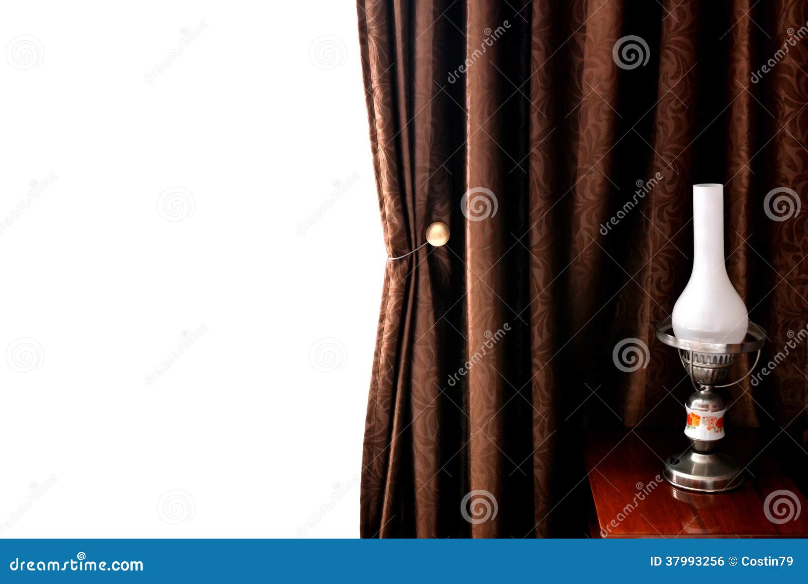 Lamp and curtain stock photo. Image of furniture, royal - 37993256