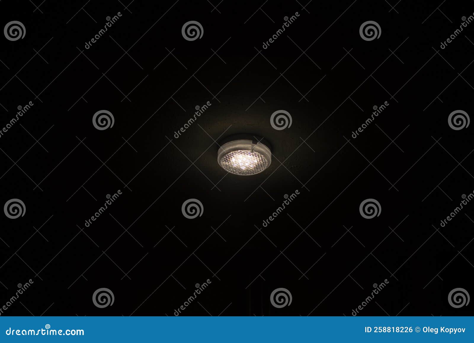 Lamp in dark. Light source stock photo. Image of illumination - 258818226
