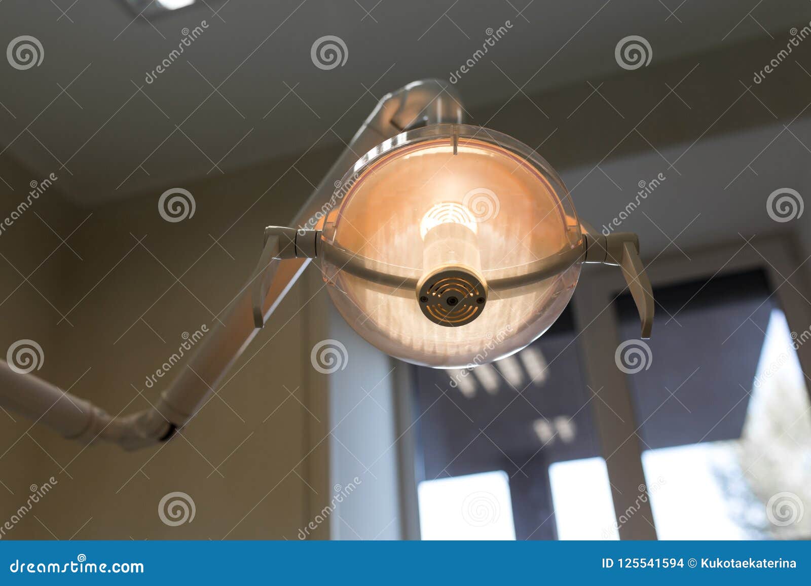 Lamp for Dentition in the Dental Office Stock Photo - Image of handle ...
