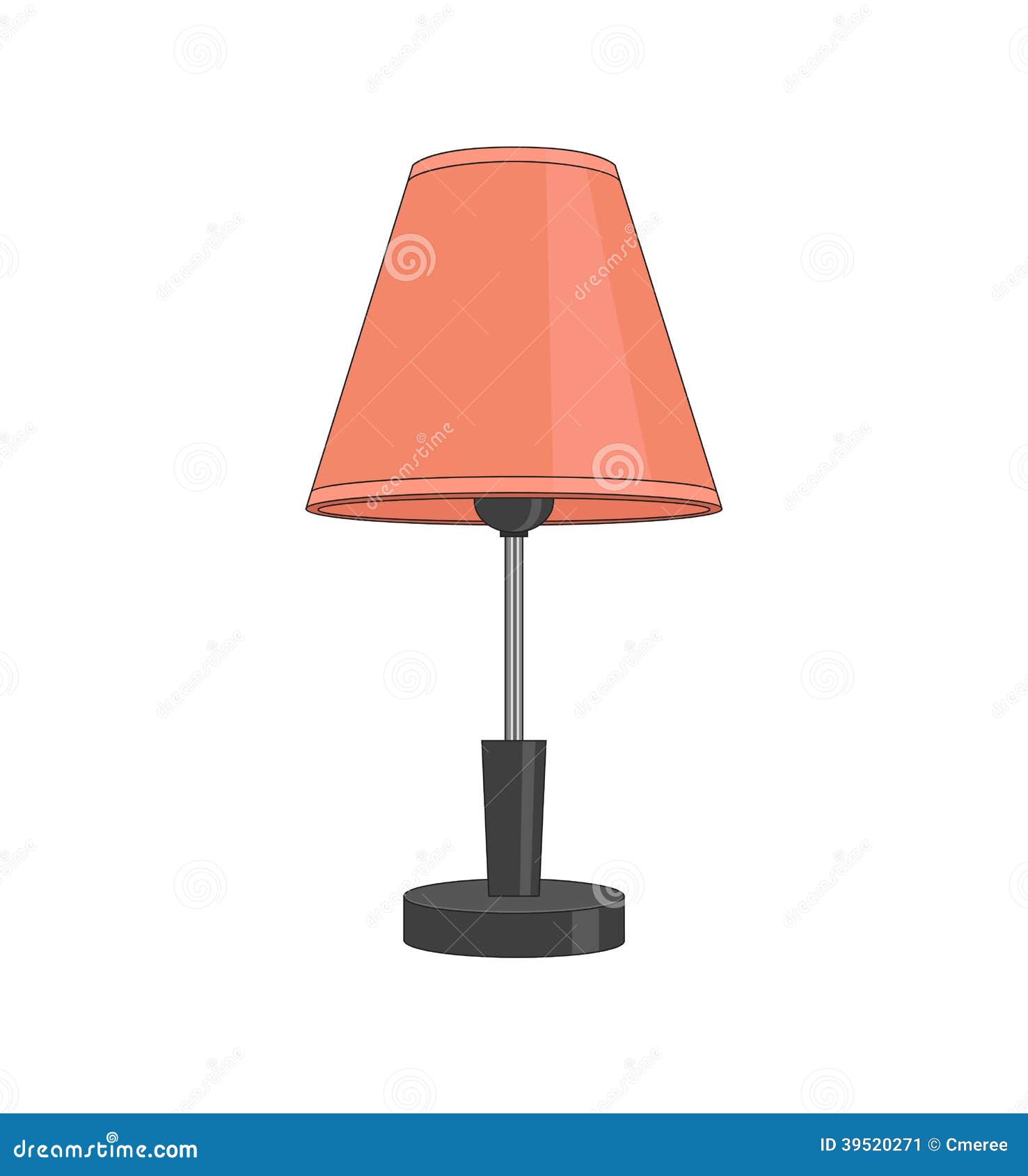 Lamp stock vector. Illustration of bulb, bedroom, electricity - 39520271