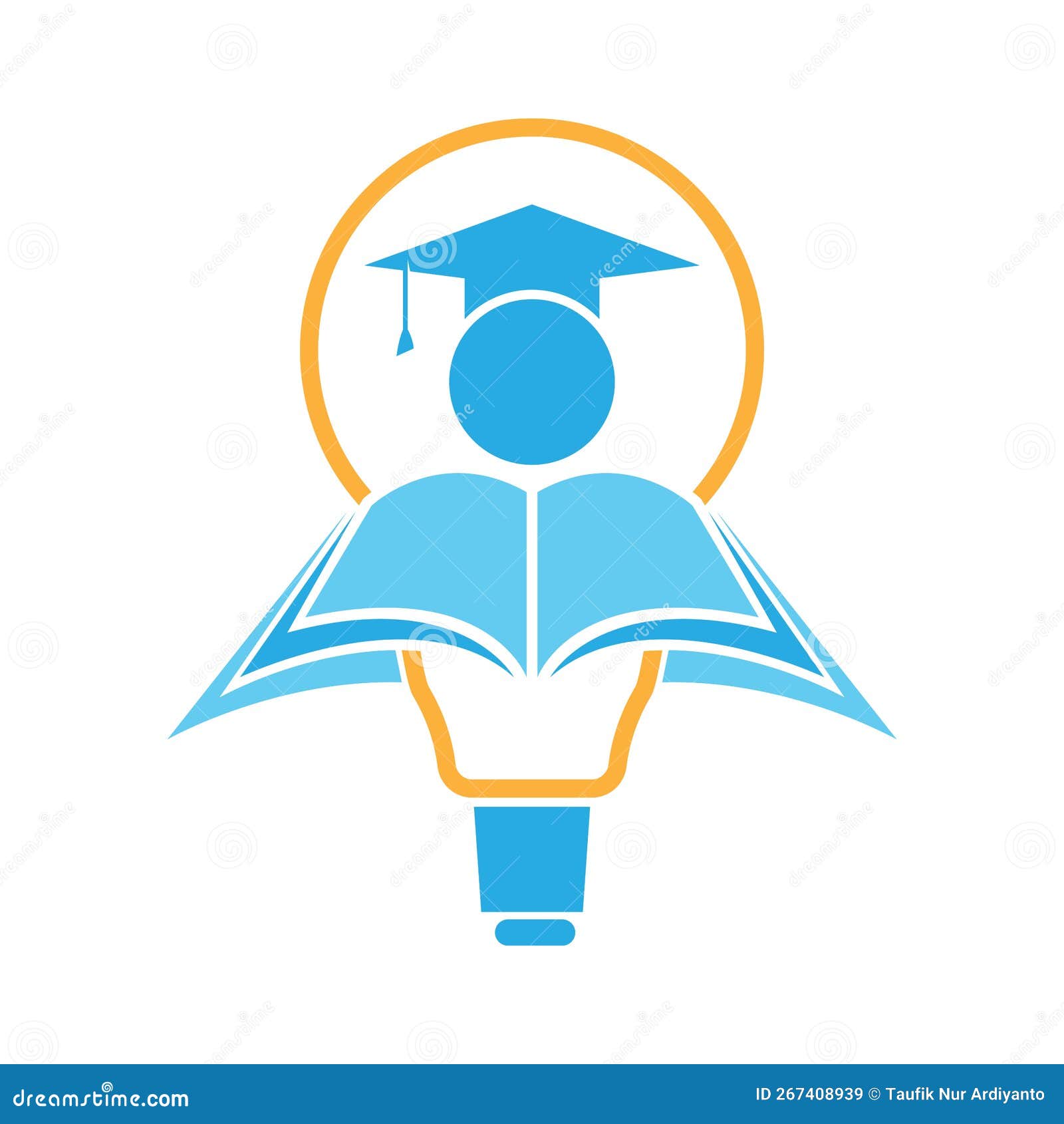 Lamp Education Icon Logo Design Stock Illustration - Illustration of ...