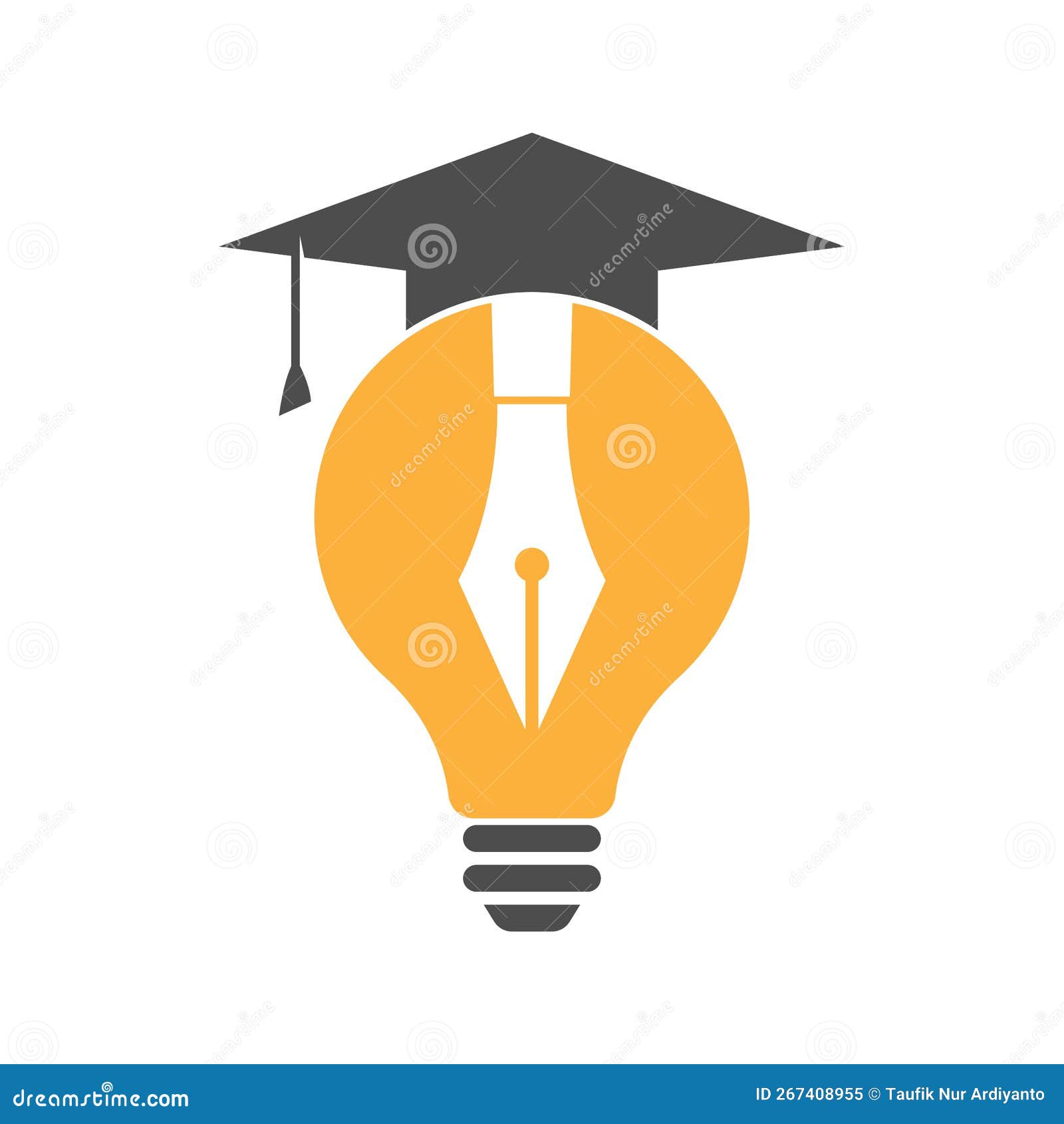 Lamp Education Icon Logo Design Stock Illustration - Illustration of ...