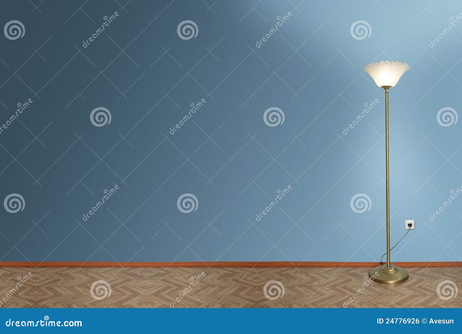 Lamp in empty room stock photo. Image of abstract, details - 24776926