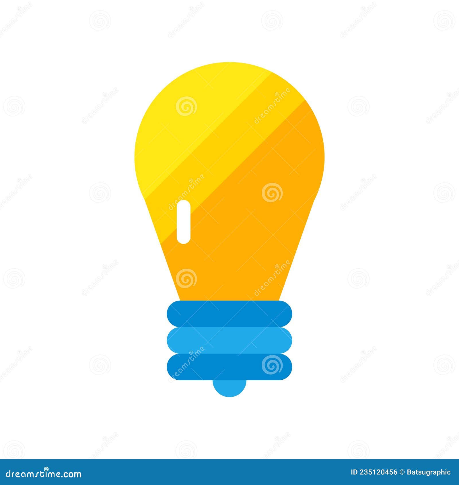 Lamp Flat Clipart Vector Illustration Stock Vector - Illustration of ...