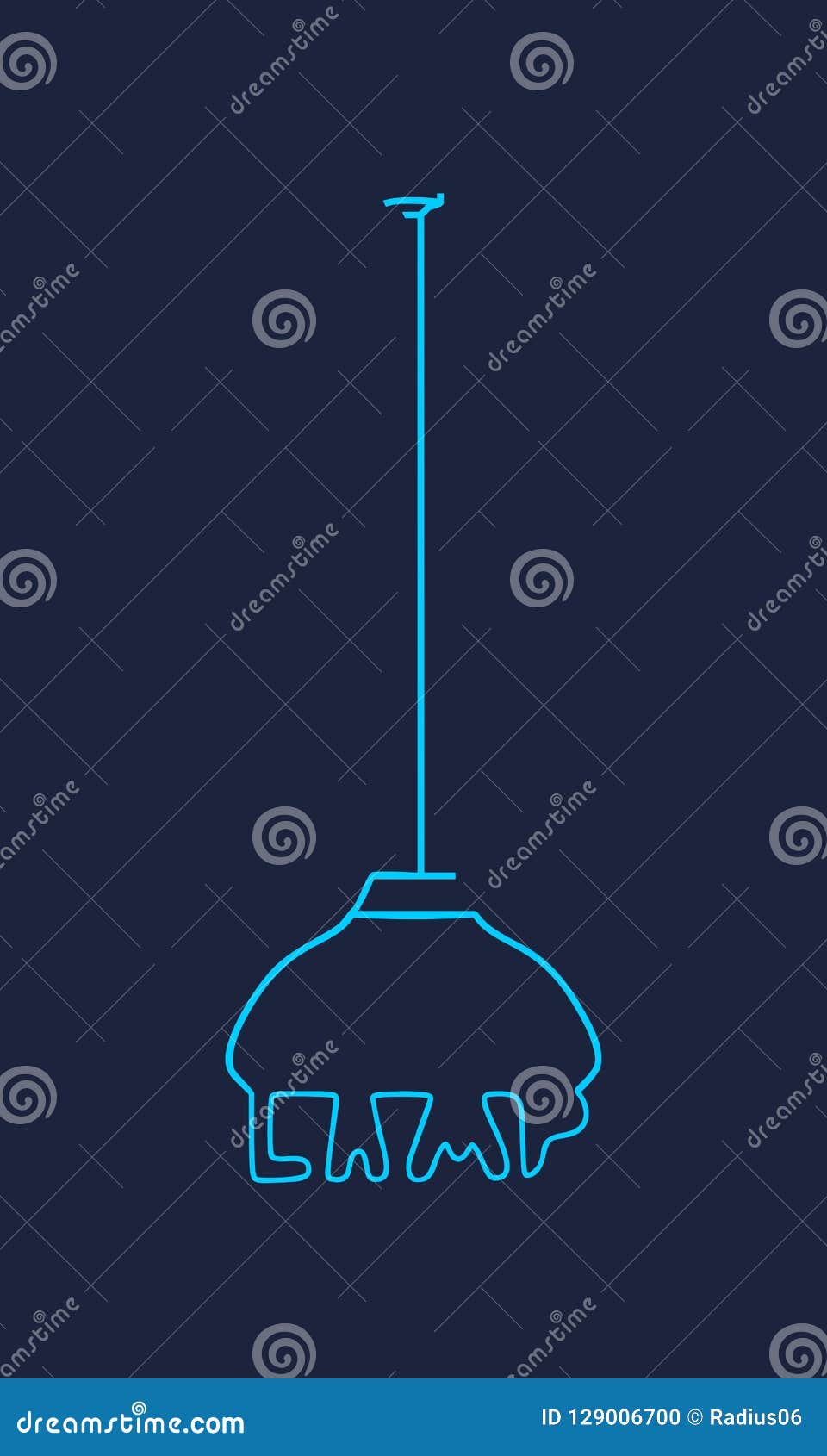Lamp flat design stock vector. Illustration of original - 129006700