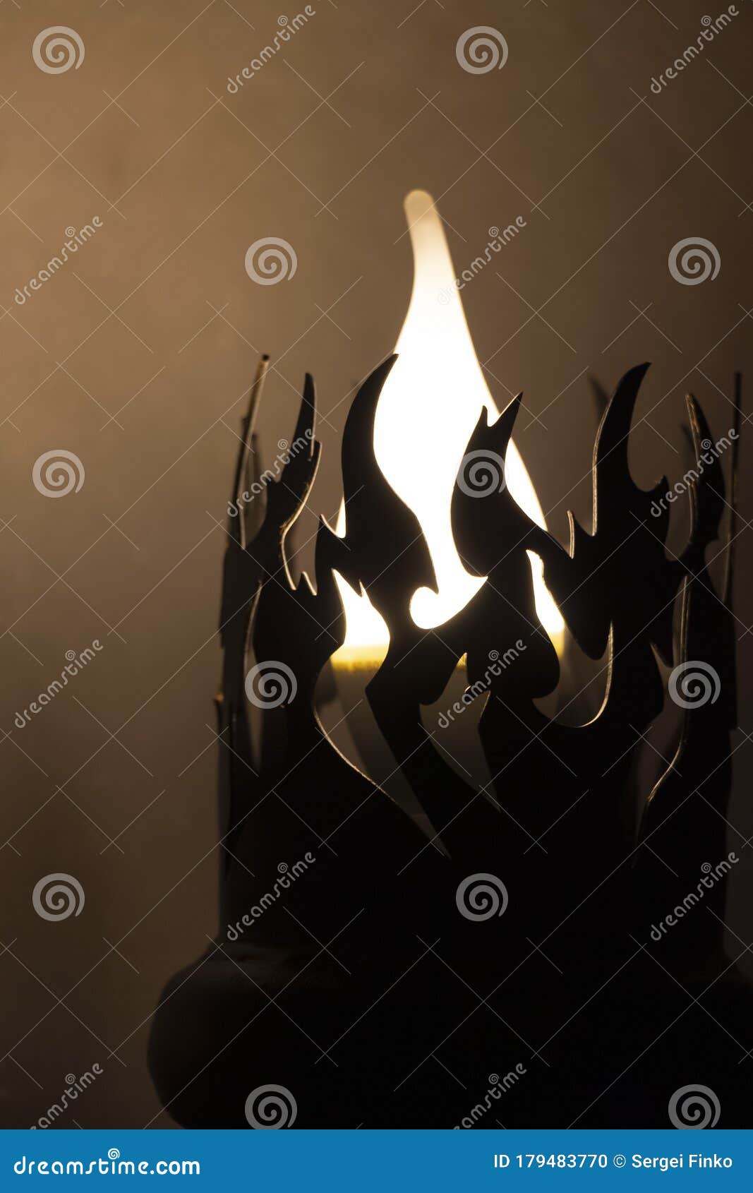 Lamp in the Form of a Torch Stock Photo - Image of classic ...
