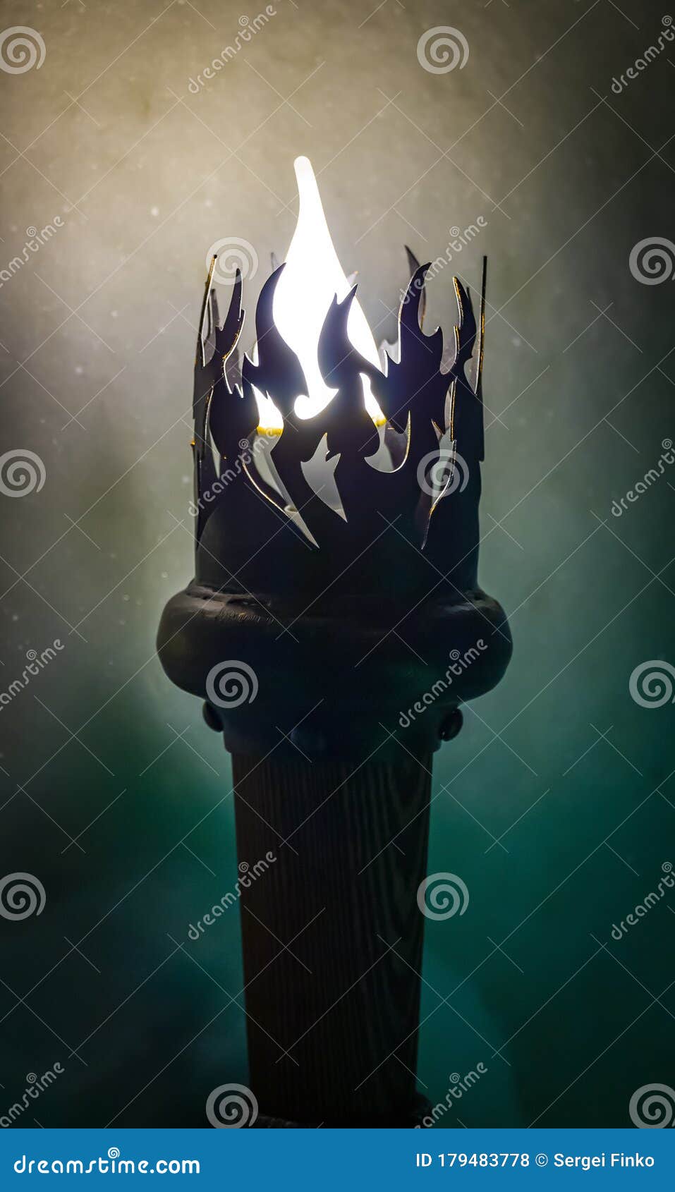 Lamp in the Form of a Torch Stock Photo - Image of castle, classic ...