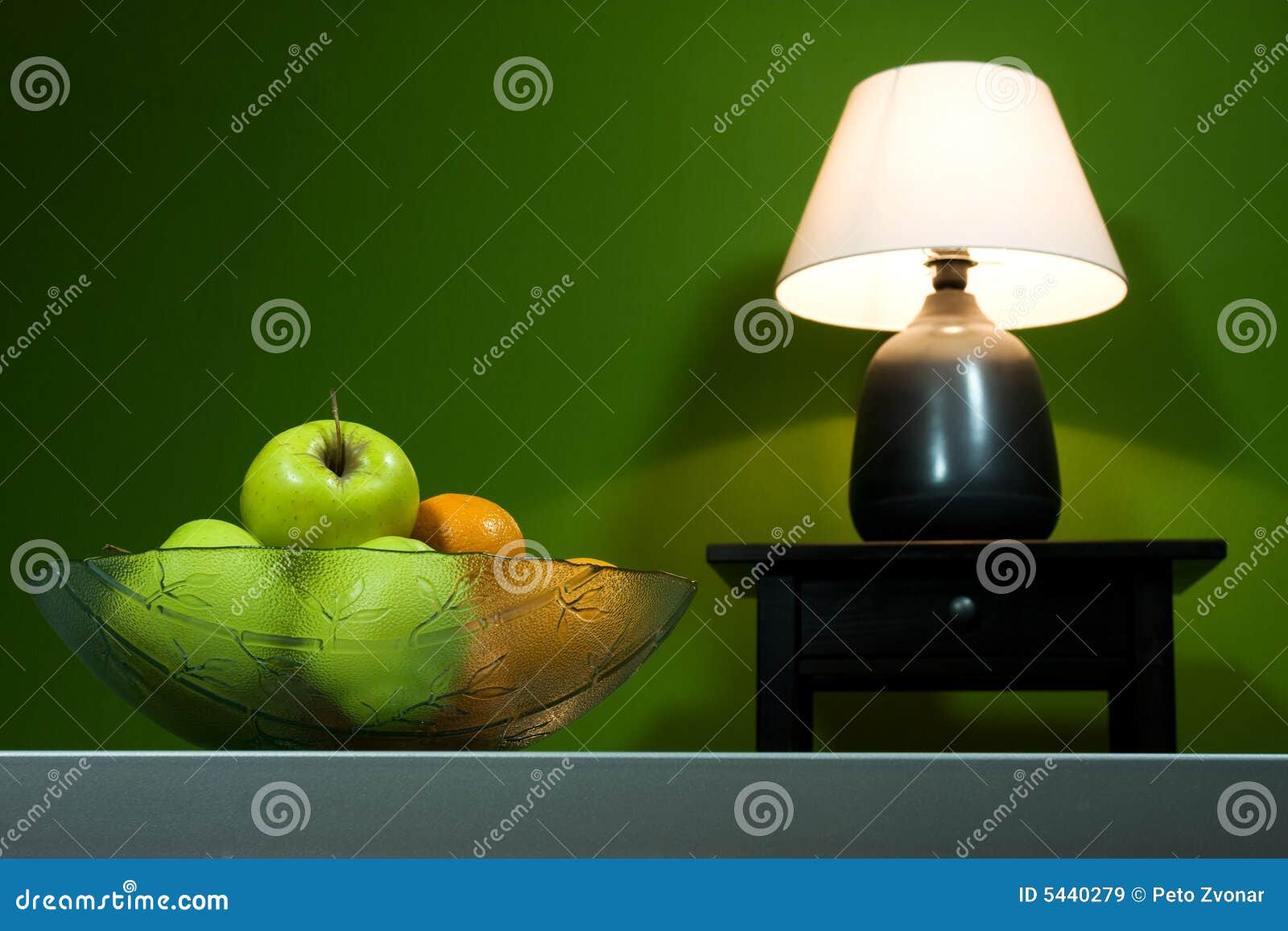 Lamp with fruits stock image. Image of floor, design, elegance - 5440279