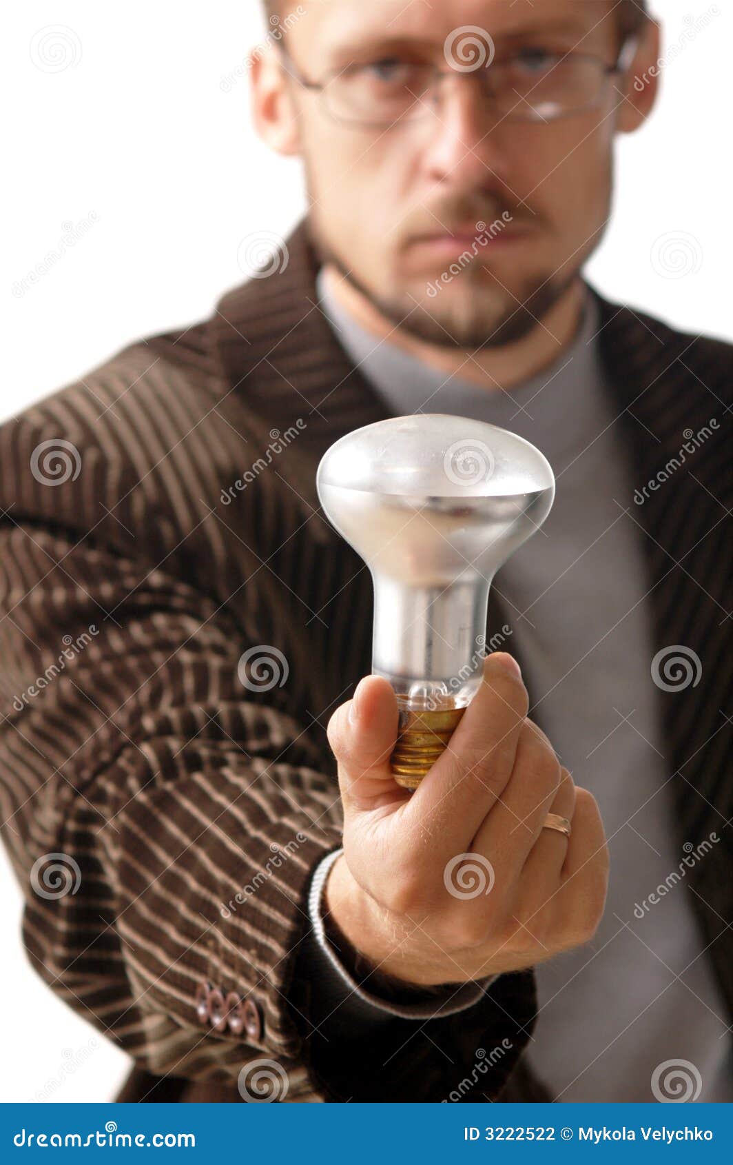 Lamp in hand stock photo. Image of equipment, lighting - 3222522