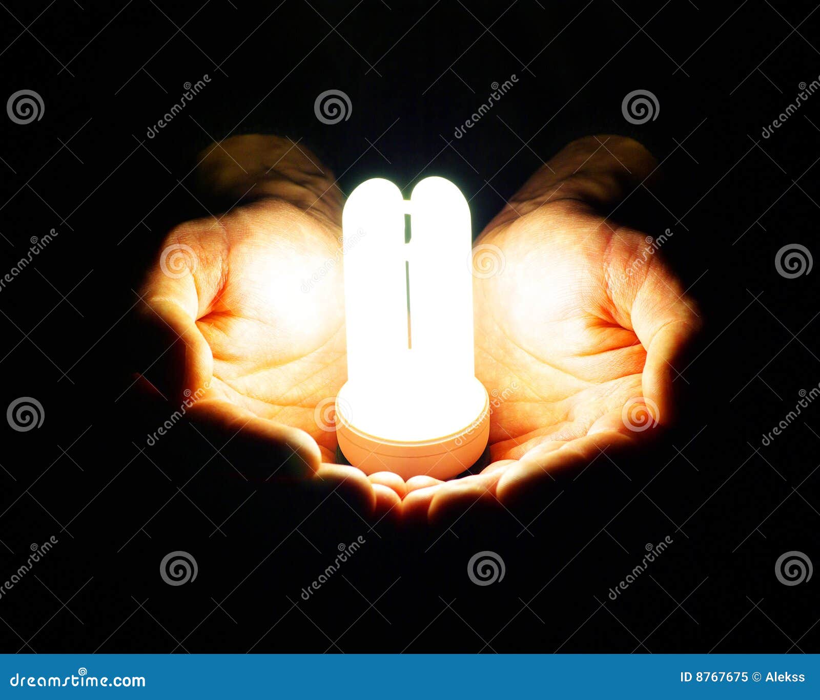 Lamp in hand stock image. Image of illuminated, refulgency - 8767675