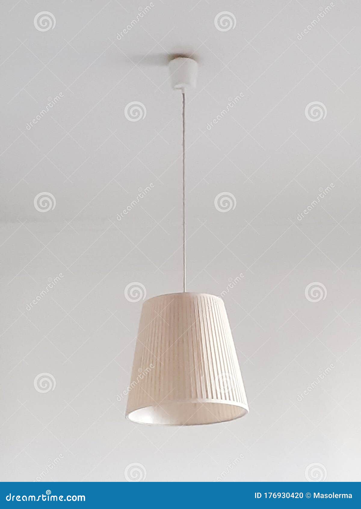 Lamp Hanging on the Ceiling of an Interior. Lamp with Light Off Stock ...