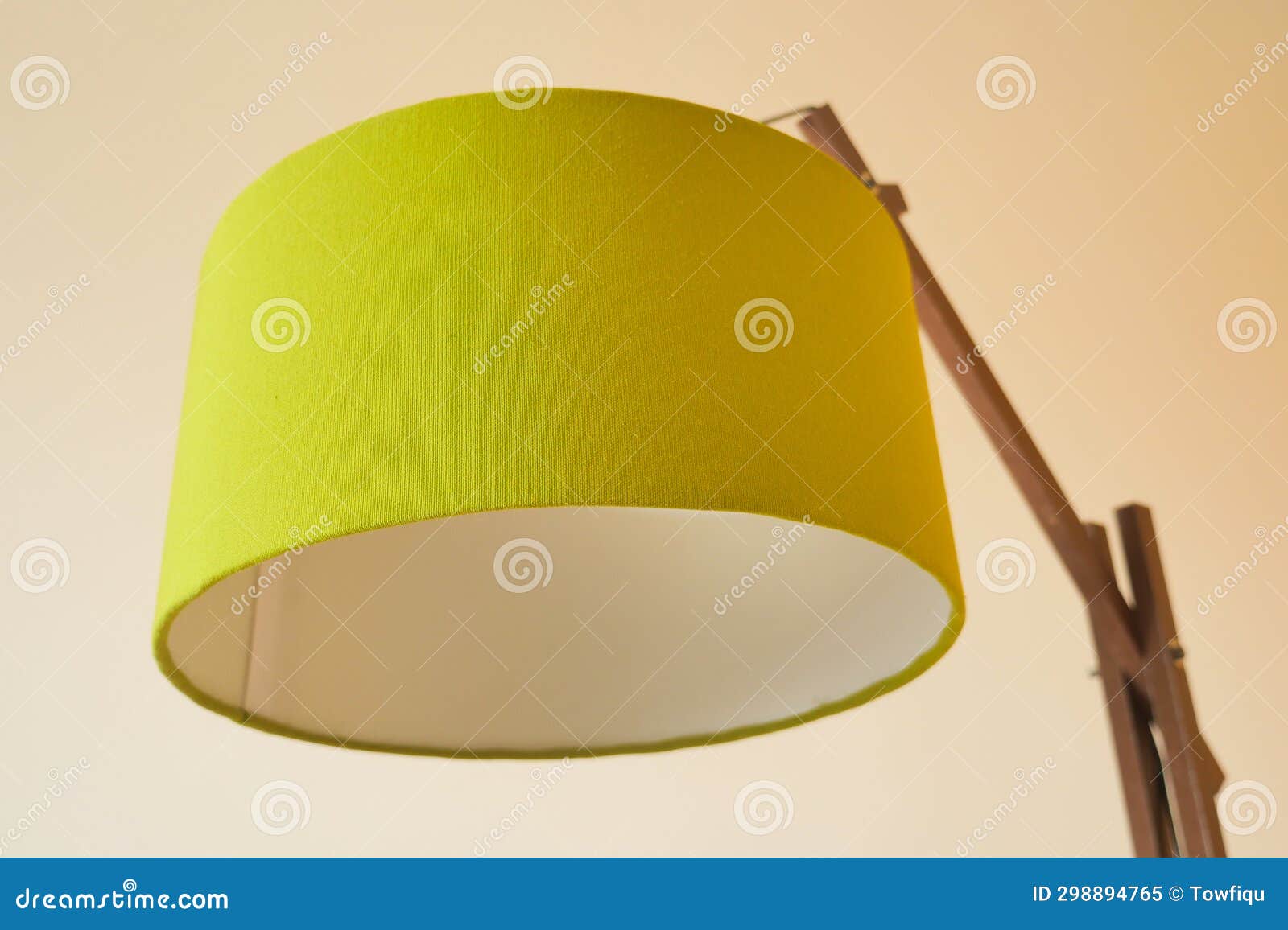 A Lamp in Home Against White Wall Stock Image - Image of night ...