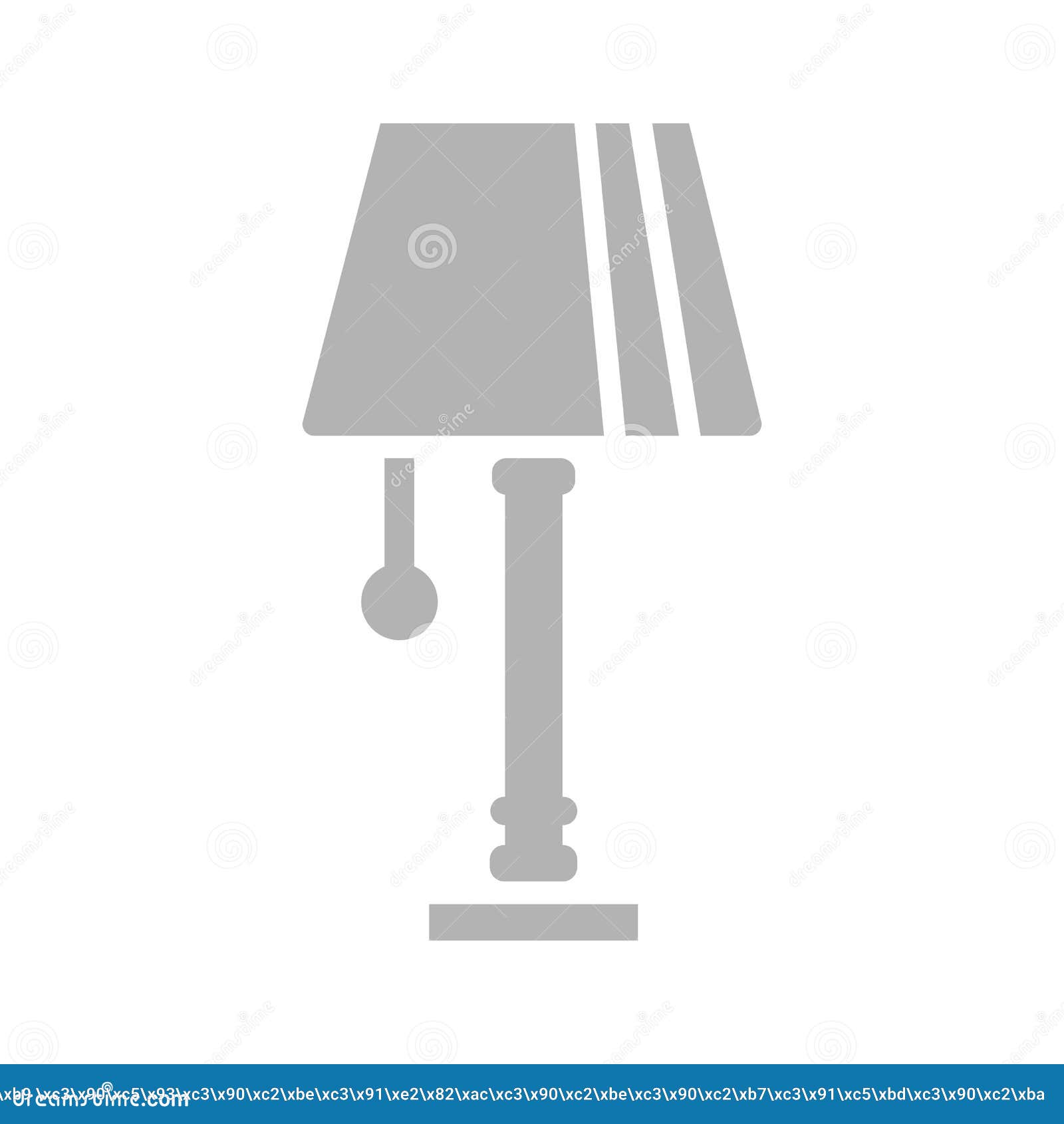 Lamp Icon on a White Background, Vector Illustration Stock Vector ...