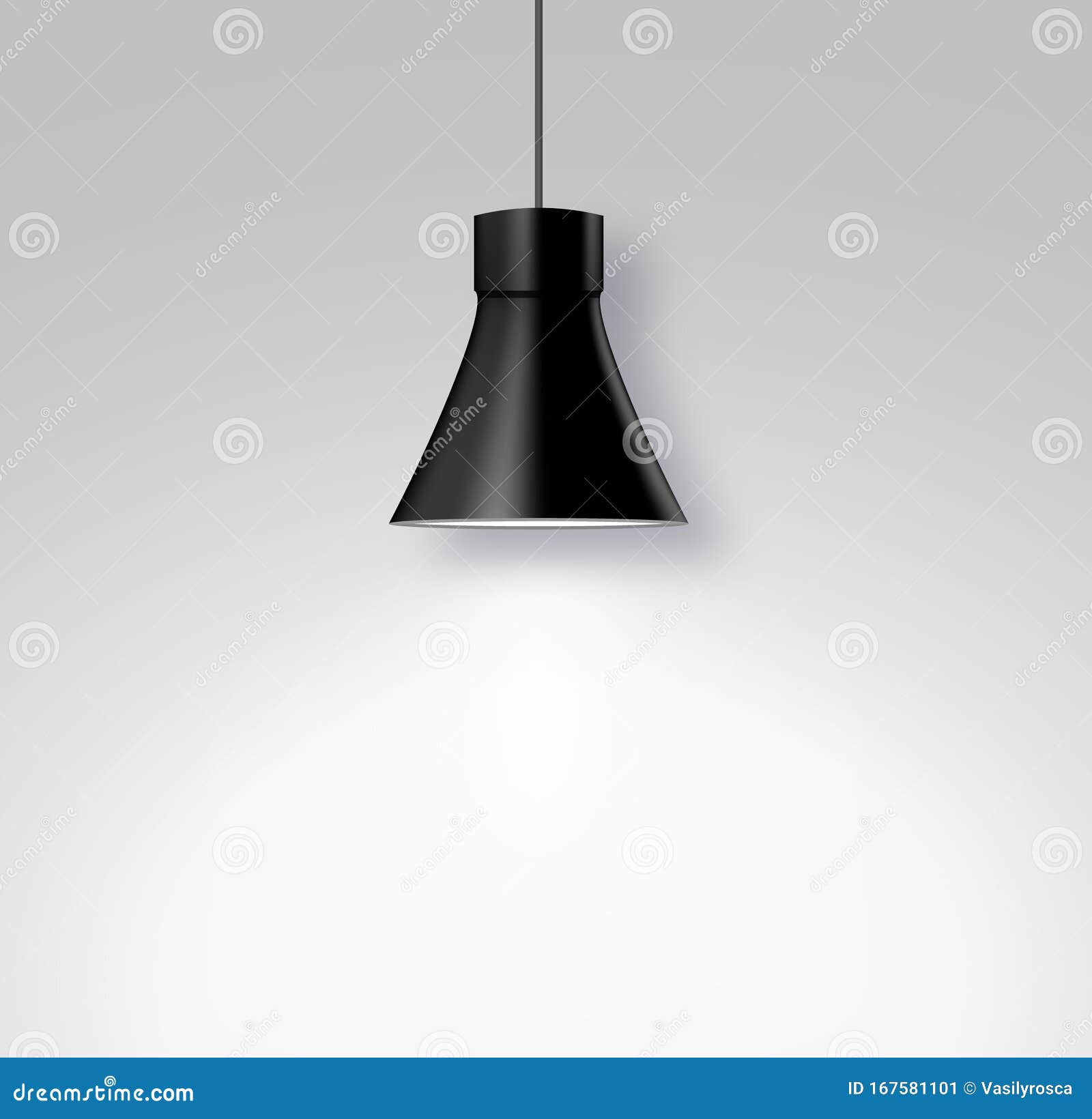 Lamp Illuminators on Wall Interior. Transparent Light Effect Design ...