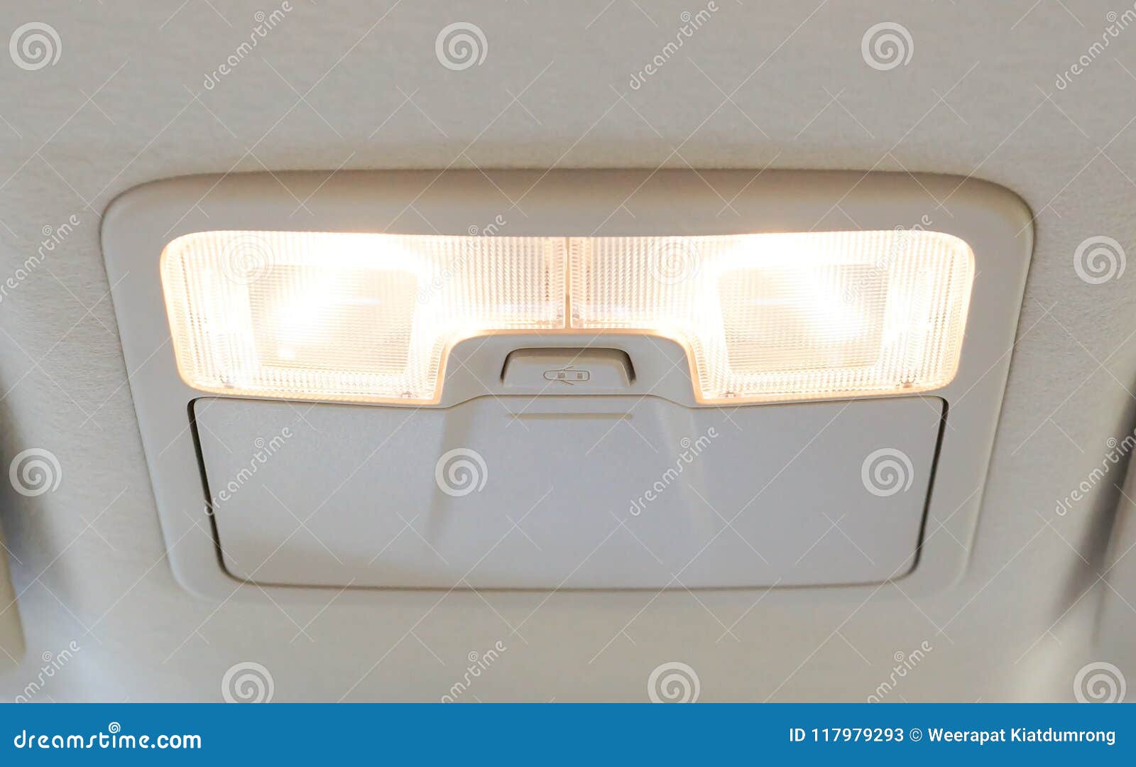 Lamp inside a car stock image. Image of detail, interior - 117979293