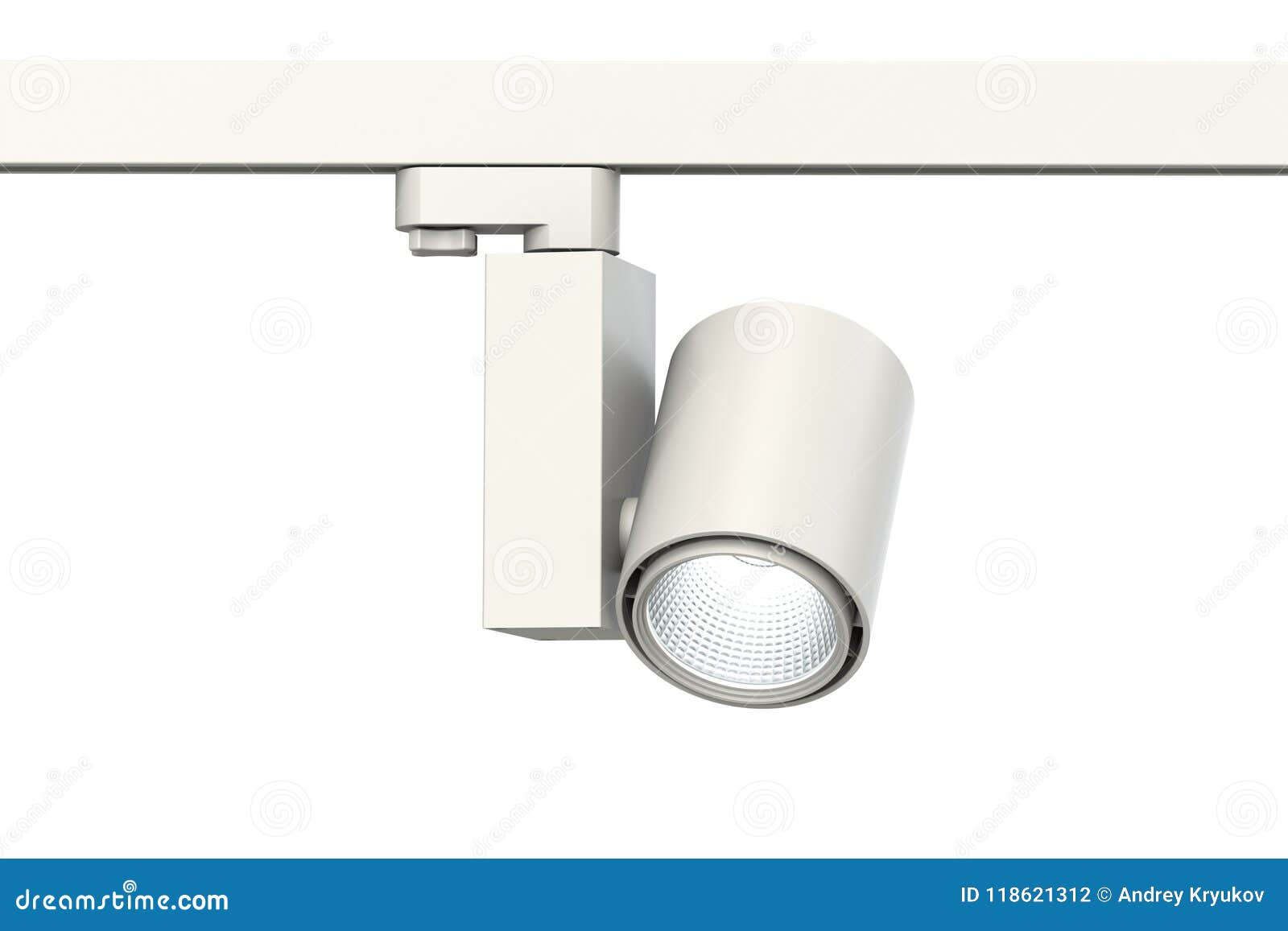 Lamp LED White Track Light for Lighting of Exhibition Spaces and Shops ...