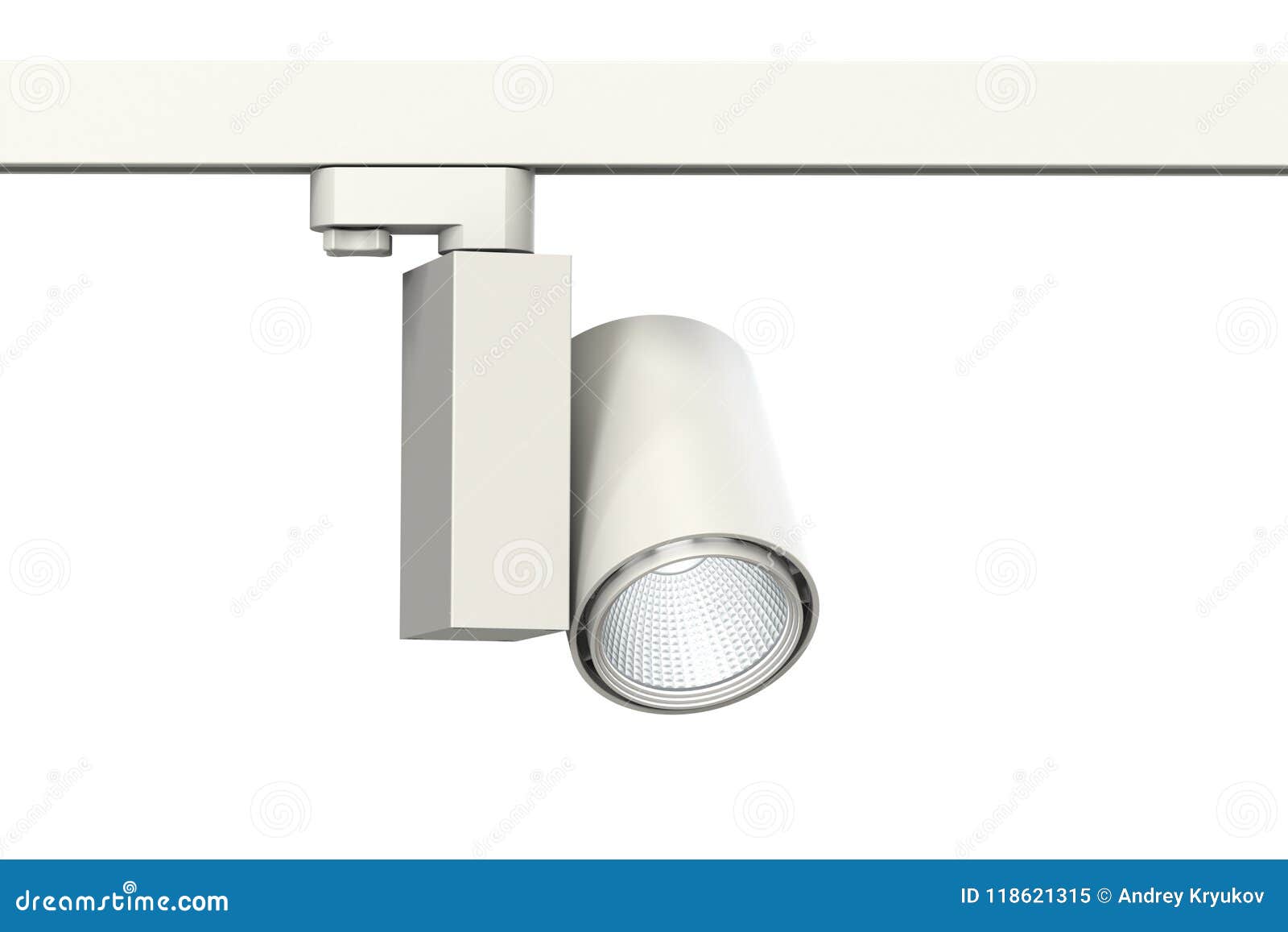 Lamp LED White Track Light for Lighting of Exhibition Spaces and Shops ...