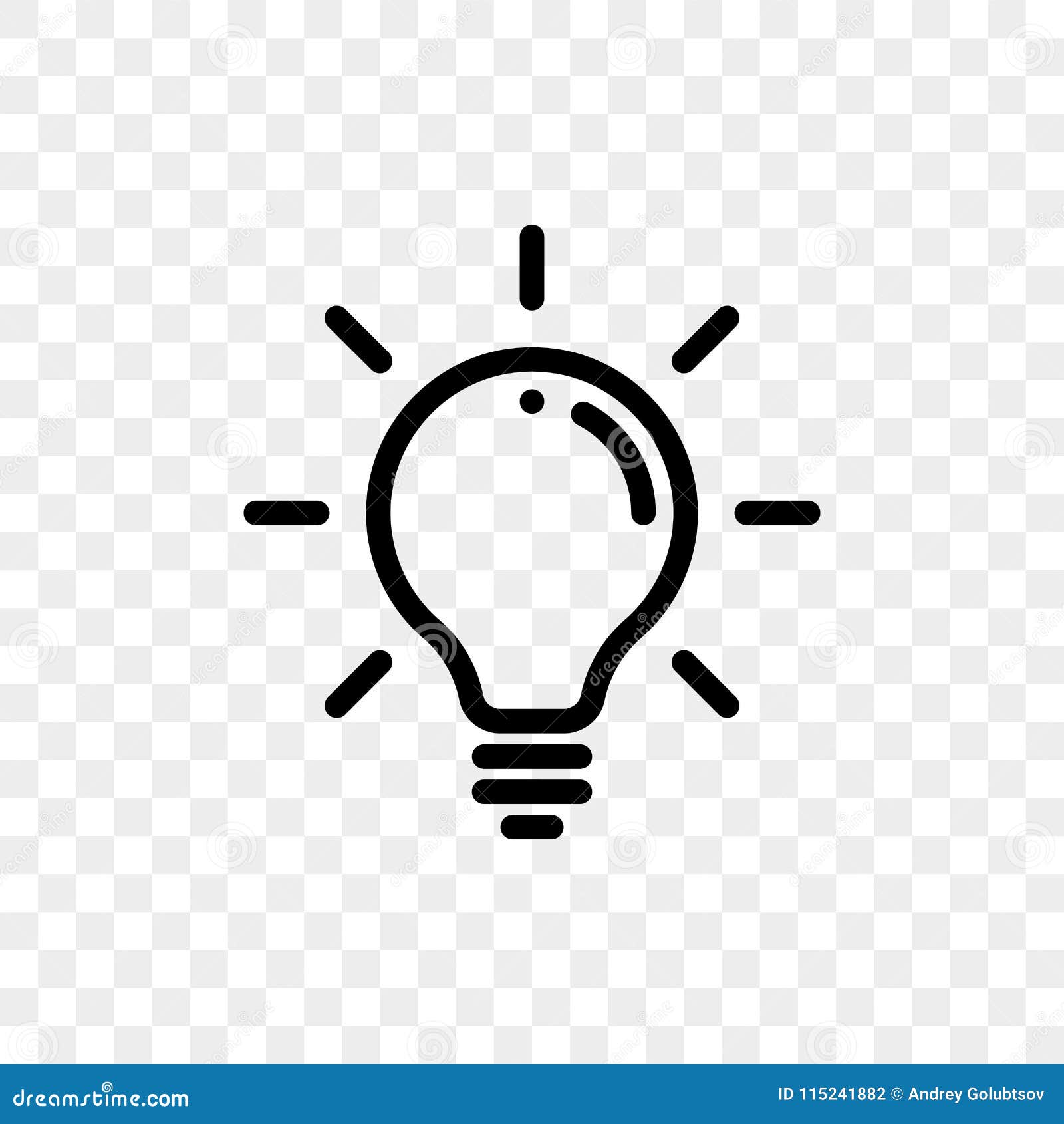 Lamp Light Bulb Vector Icon Stock Vector - Illustration of intelligence ...