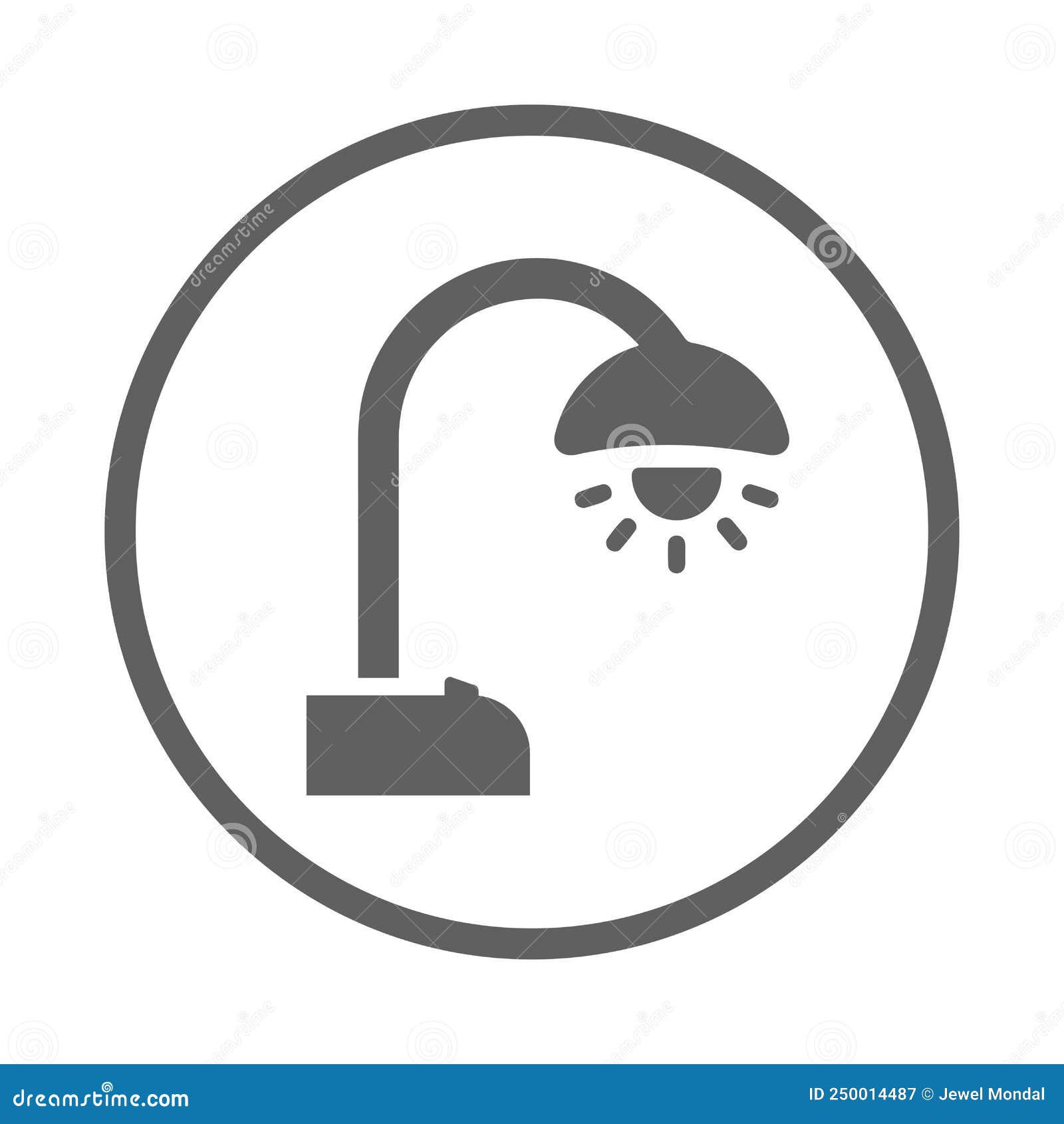 Lamp, Light Icon. Gray Vector Graphics Stock Illustration ...