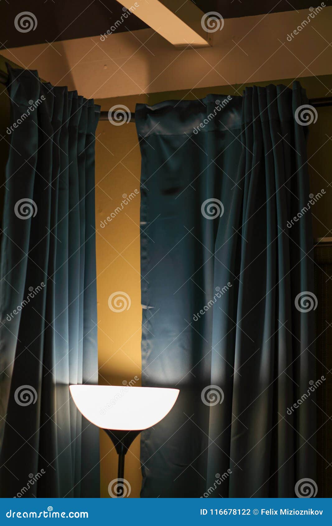 Lamp Lighting a Dark Corner in a House Stock Photo - Image of light ...