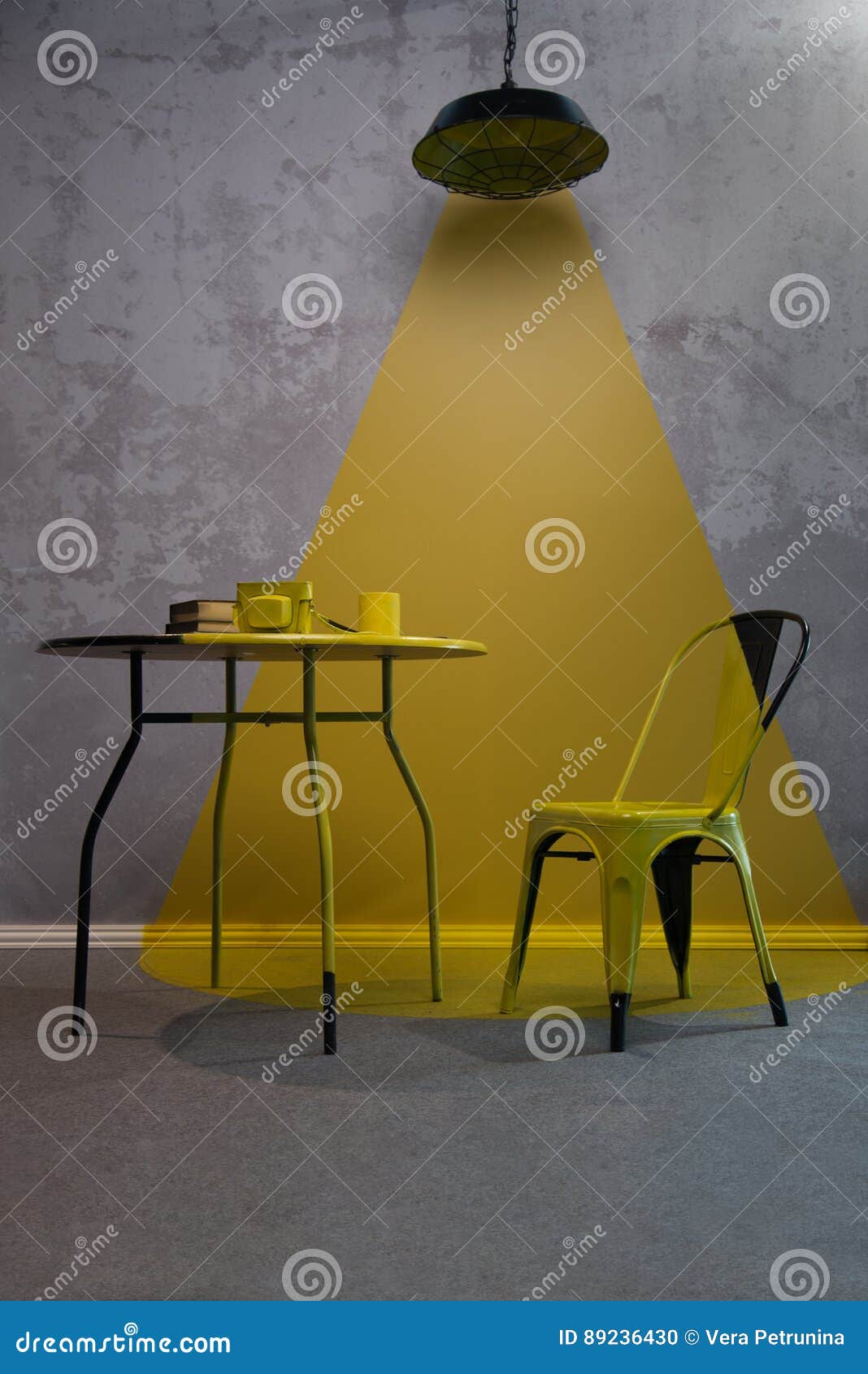 Lamp Lights on Chair and Table Stock Photo - Image of country, green ...