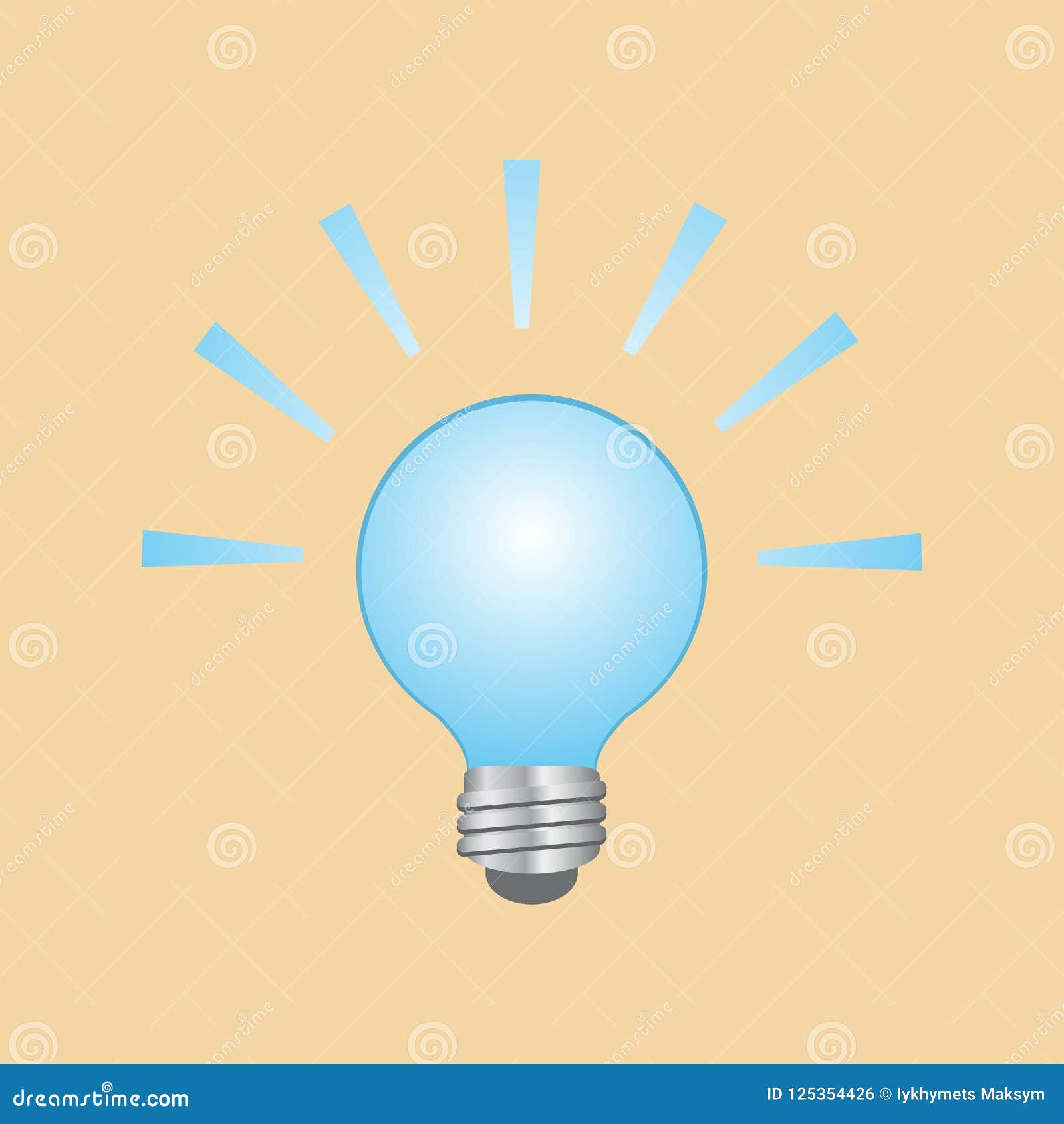 Lamp Line Icon Vector Isolated on White Background. the Decision, Idea ...