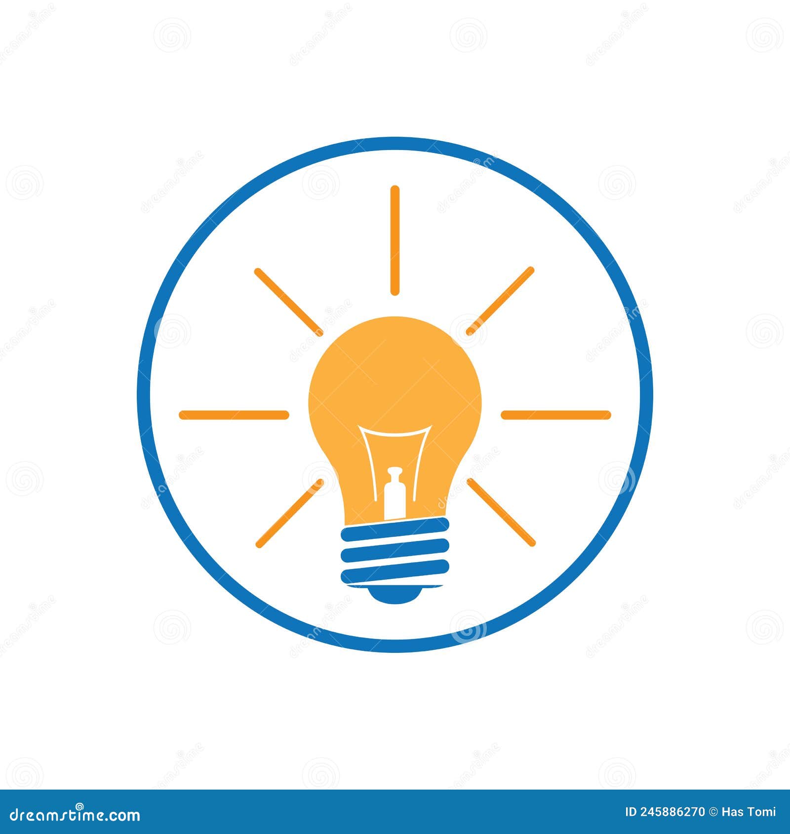 Lamp Logo Design Icon Vector Stock Vector - Illustration of graphic ...