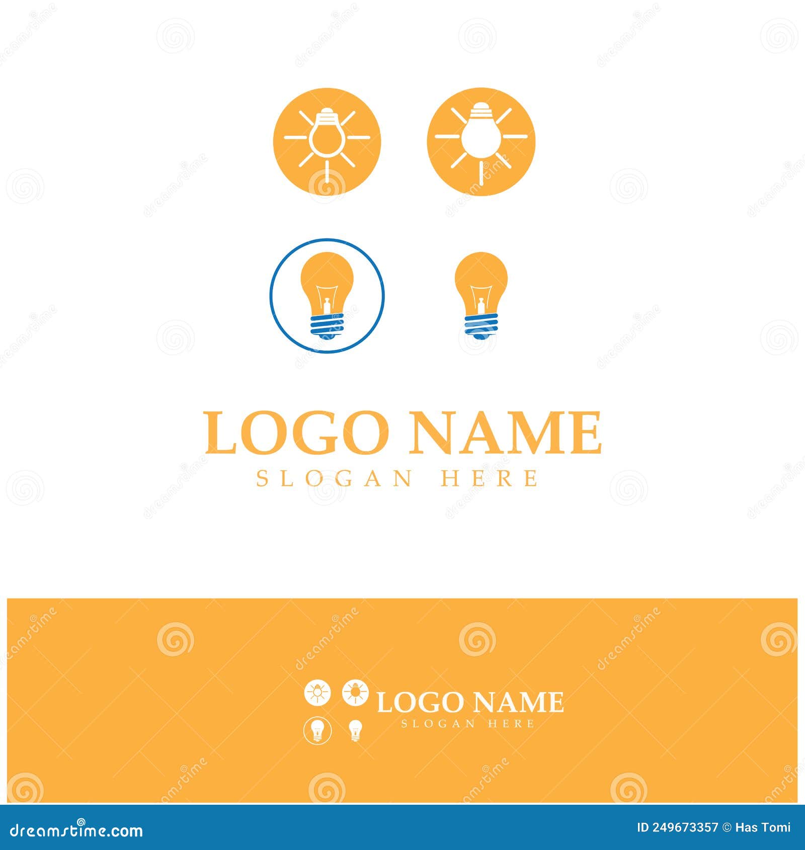 Lamp Logo Design Icon Vector Stock Vector - Illustration of innovation ...