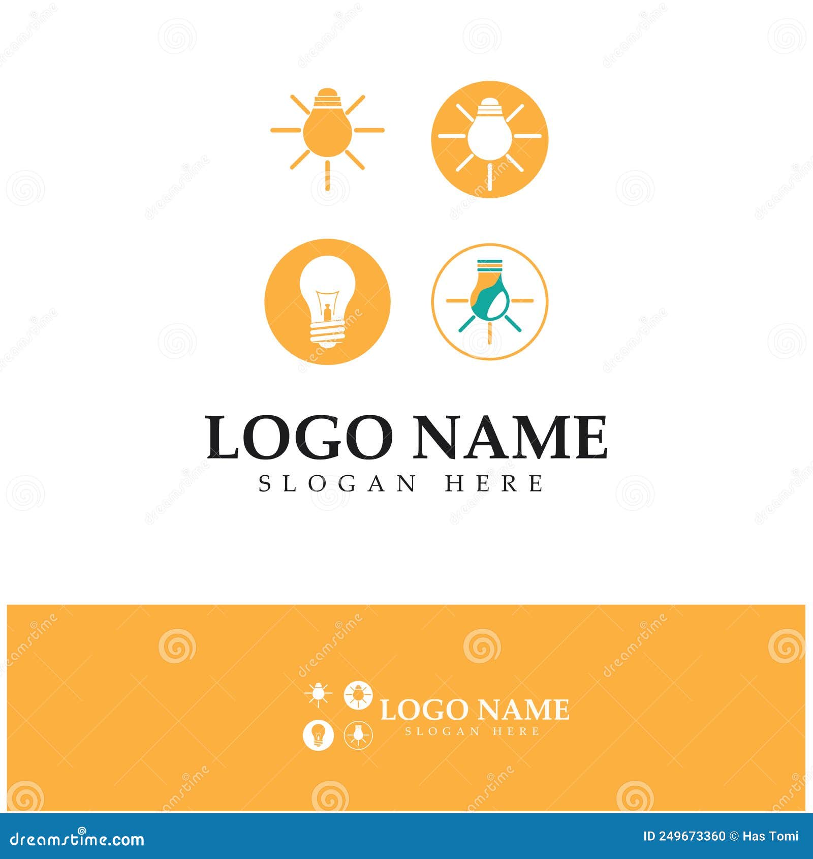 Lamp Logo Design Icon Vector Stock Vector - Illustration of technology ...