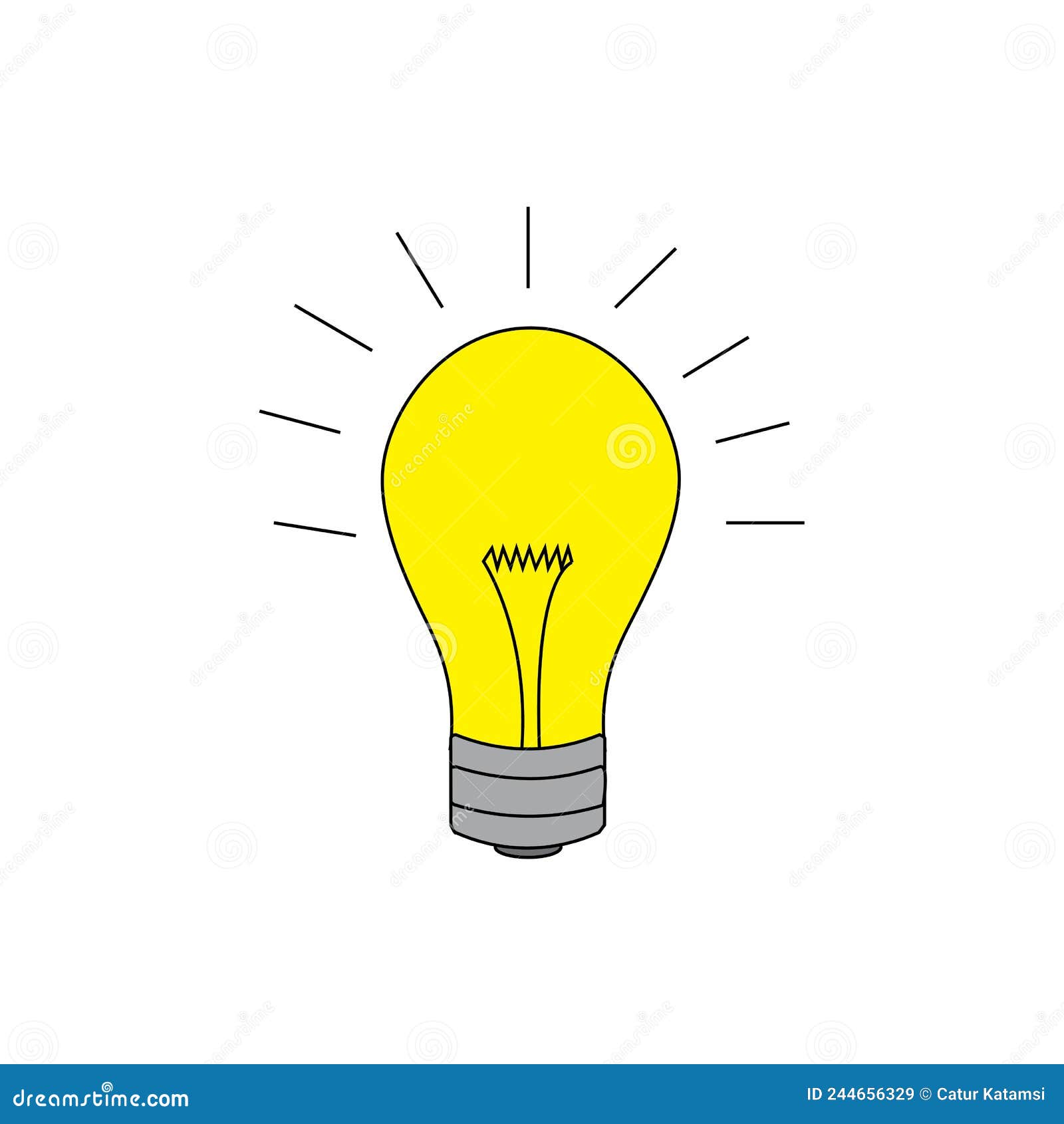 Lamp logo icon design stock vector. Illustration of inspiration - 244656329