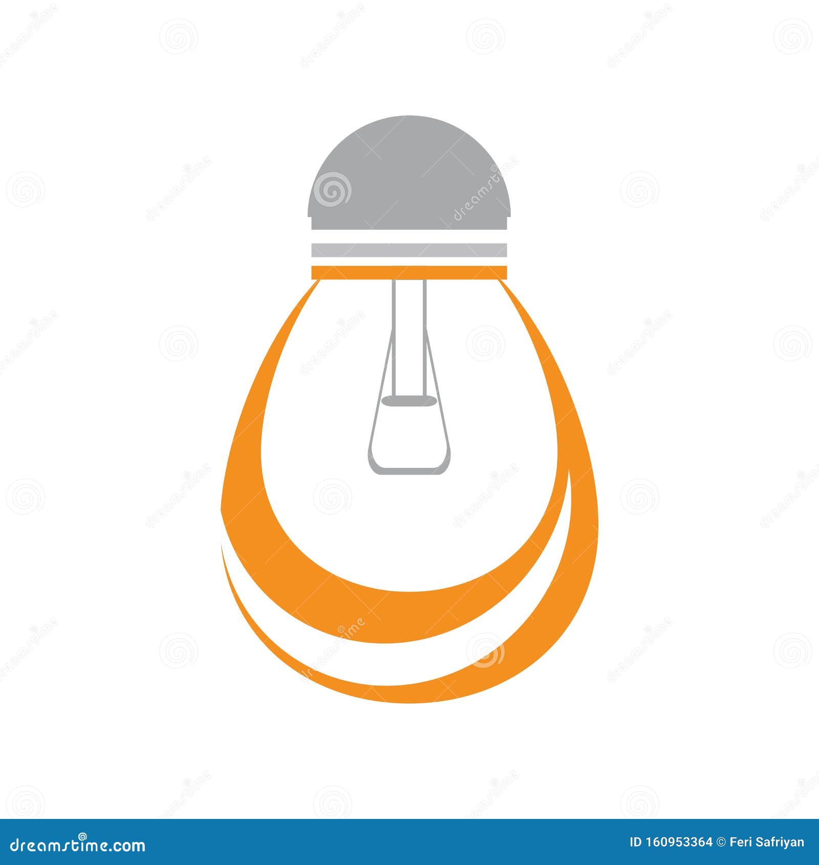 Lamp logo template stock vector. Illustration of sign - 160953364