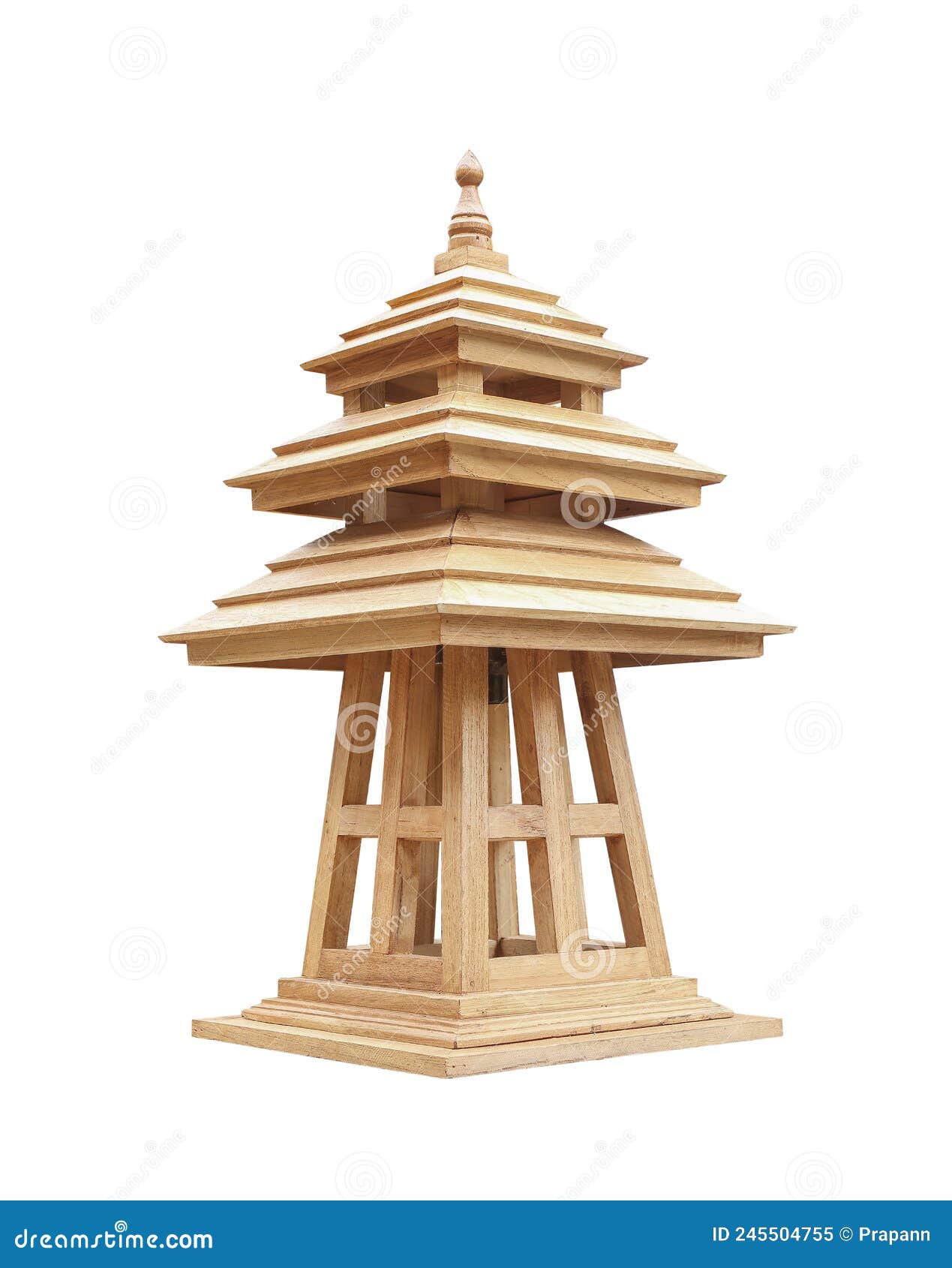 Lamp Made from Teak Wood Isolated on White Stock Image - Image of toys ...