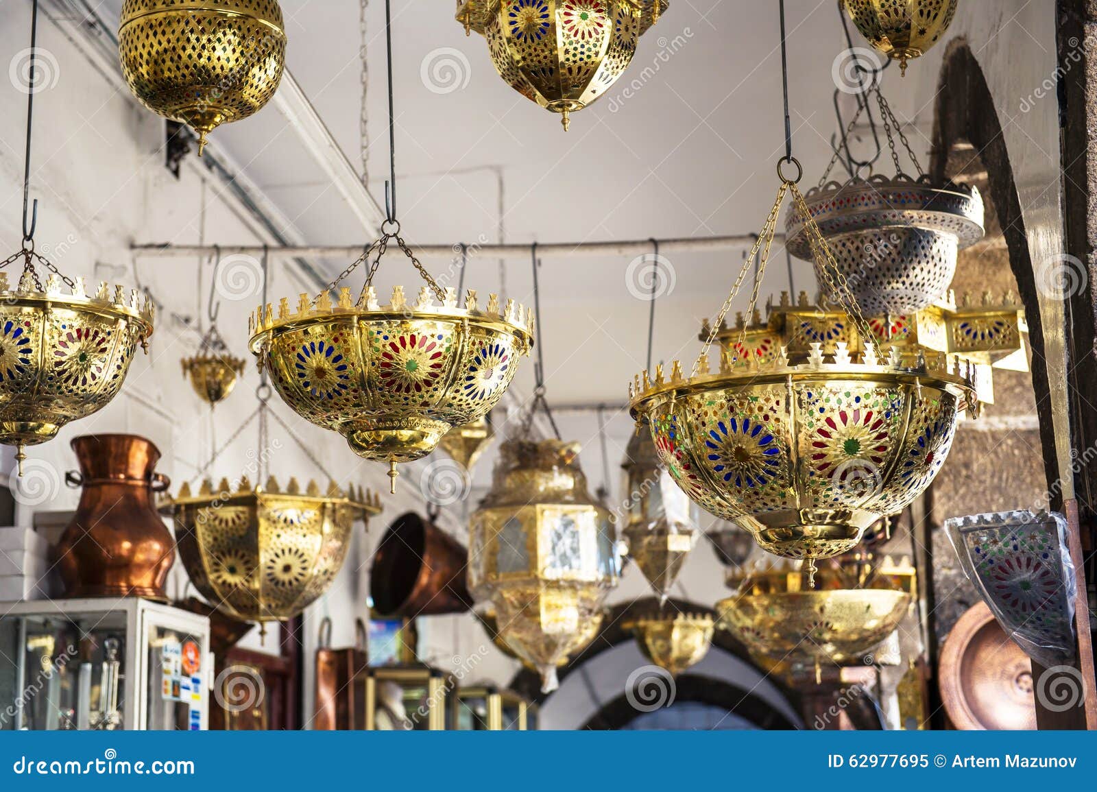 Lamp market stock image. Image of metal, calking, incuse - 62977695