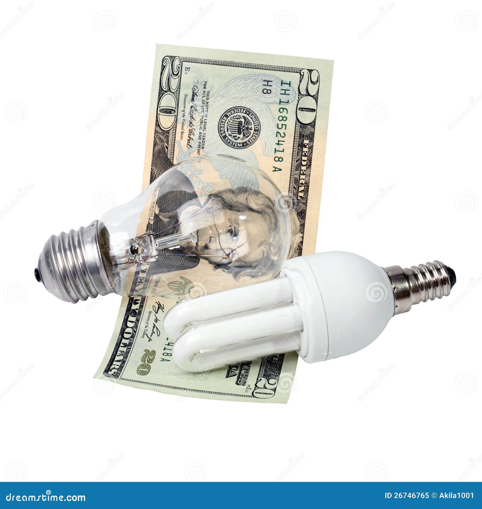 Lamp and money stock image. Image of dollars, returns - 26746765
