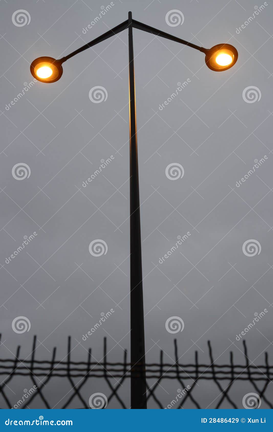 Lamp in the morning stock image. Image of isolating, warm - 28486429