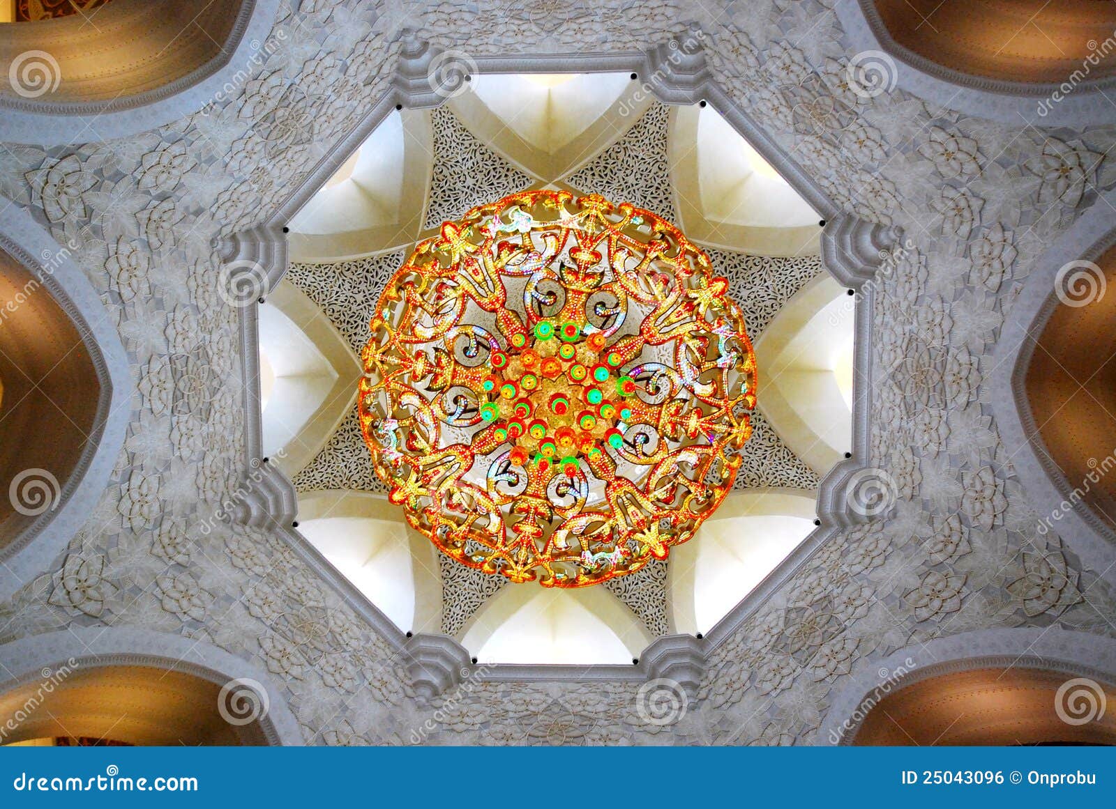 Lamp in mosque stock photo. Image of islamic, interior - 25043096