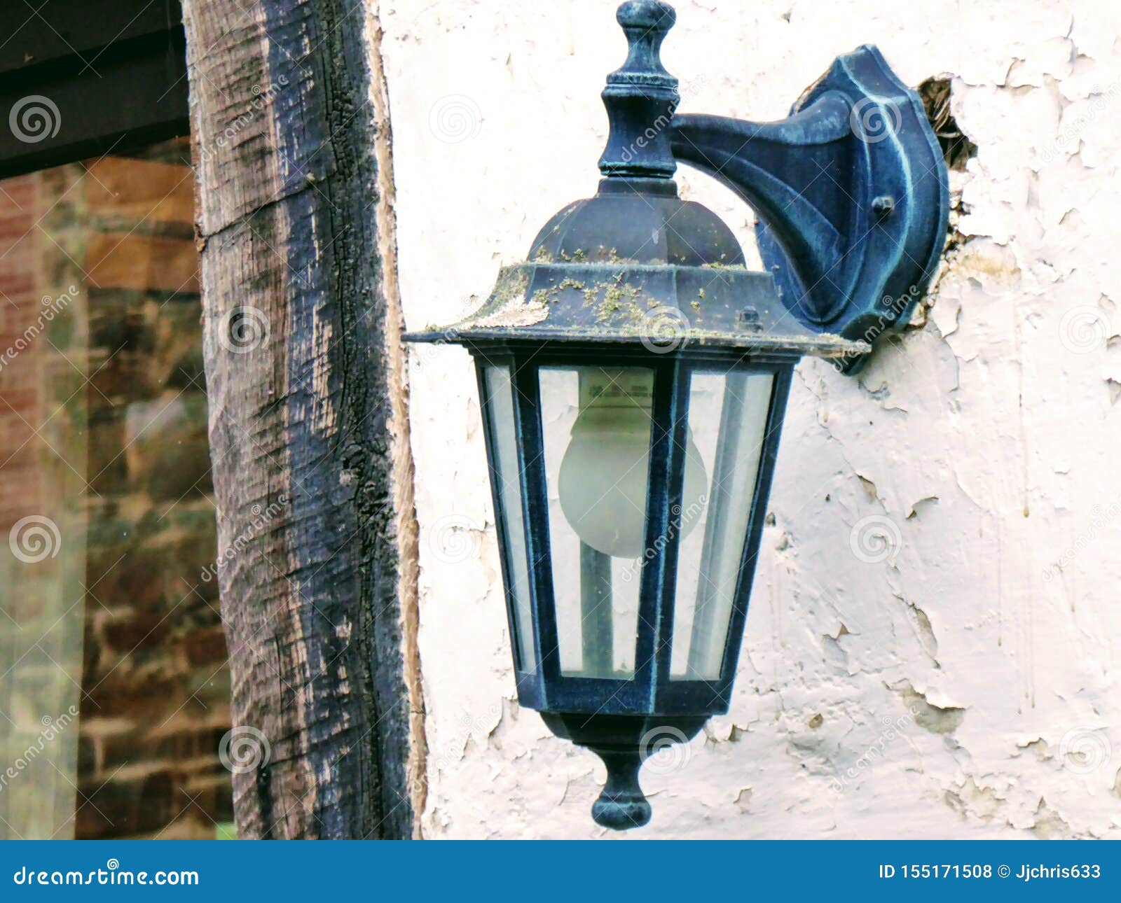 Lamp on Old Wall on House, Street Light. Stock Photo - Image of lamp ...