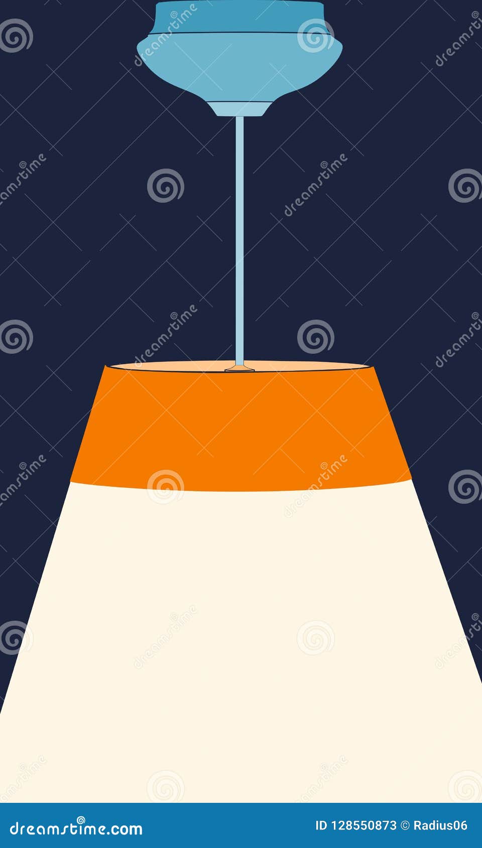 Lamp flat design stock vector. Illustration of flat - 128550873