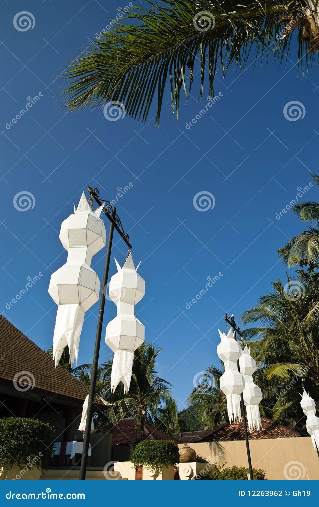 Lamp post stock photo. Image of thailand, travel, idyllic - 12263962