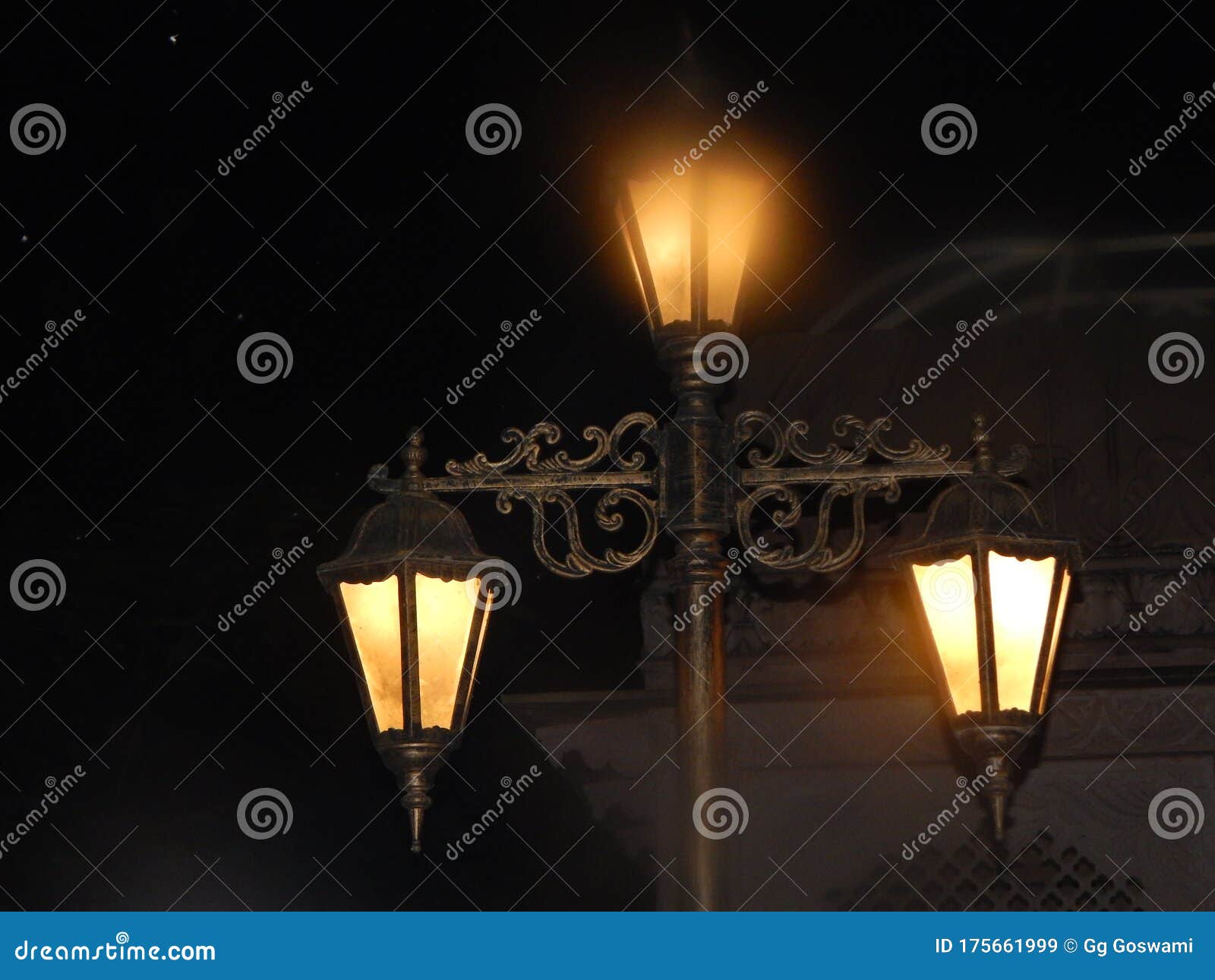 Lamp post stock image. Image of glowing, illuminated - 175661999