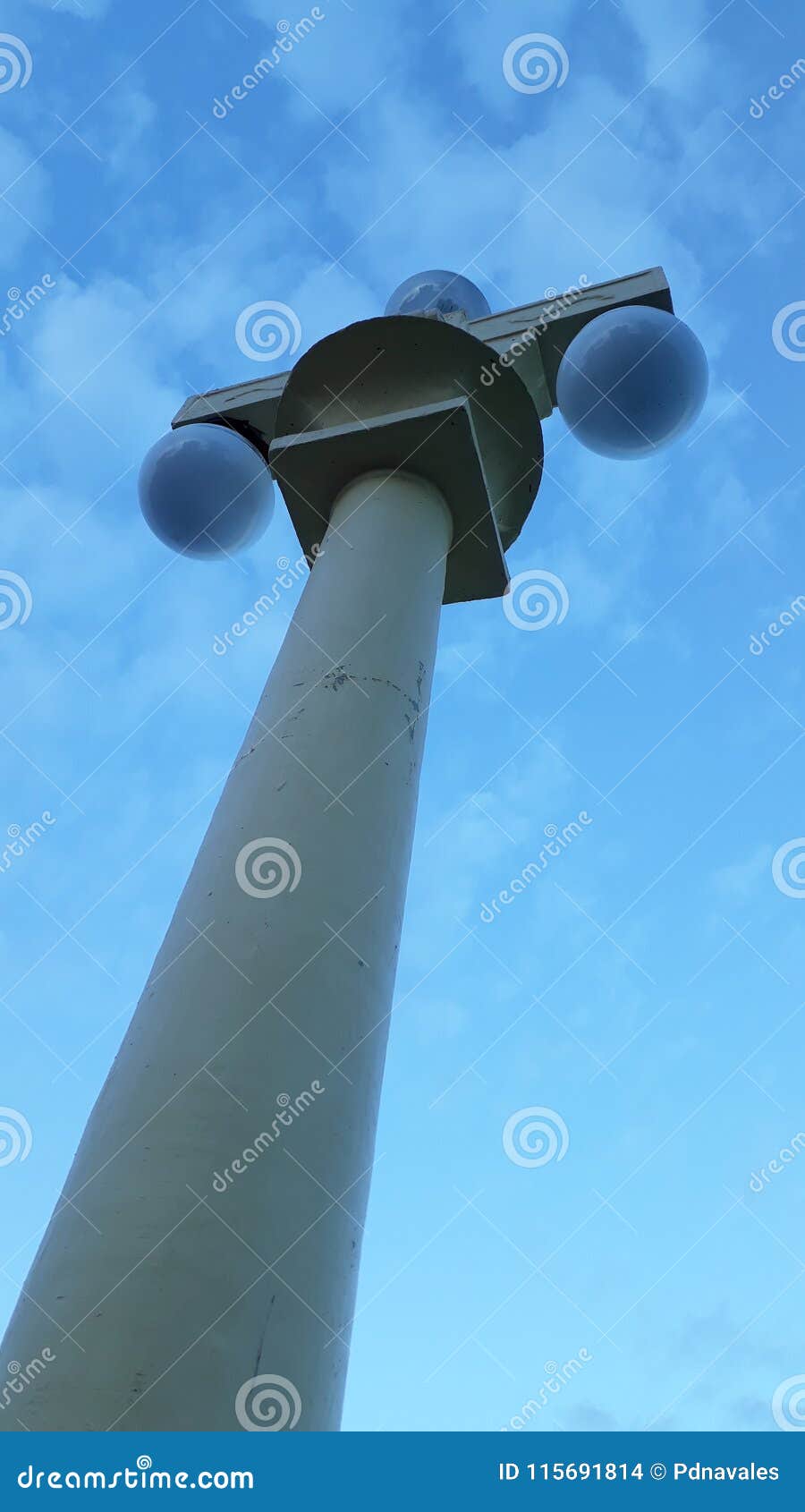 Lamp post stock photo. Image of boulevard, dumaguete - 115691814