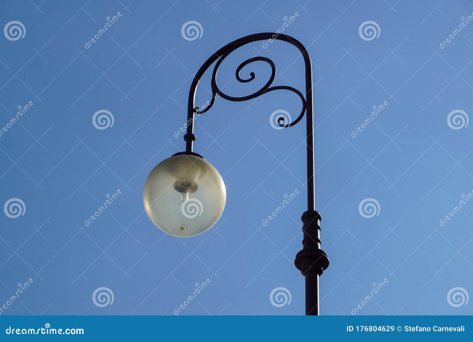 Lamp Post Electricity Industry with Blue Sky Stock Image - Image of ...