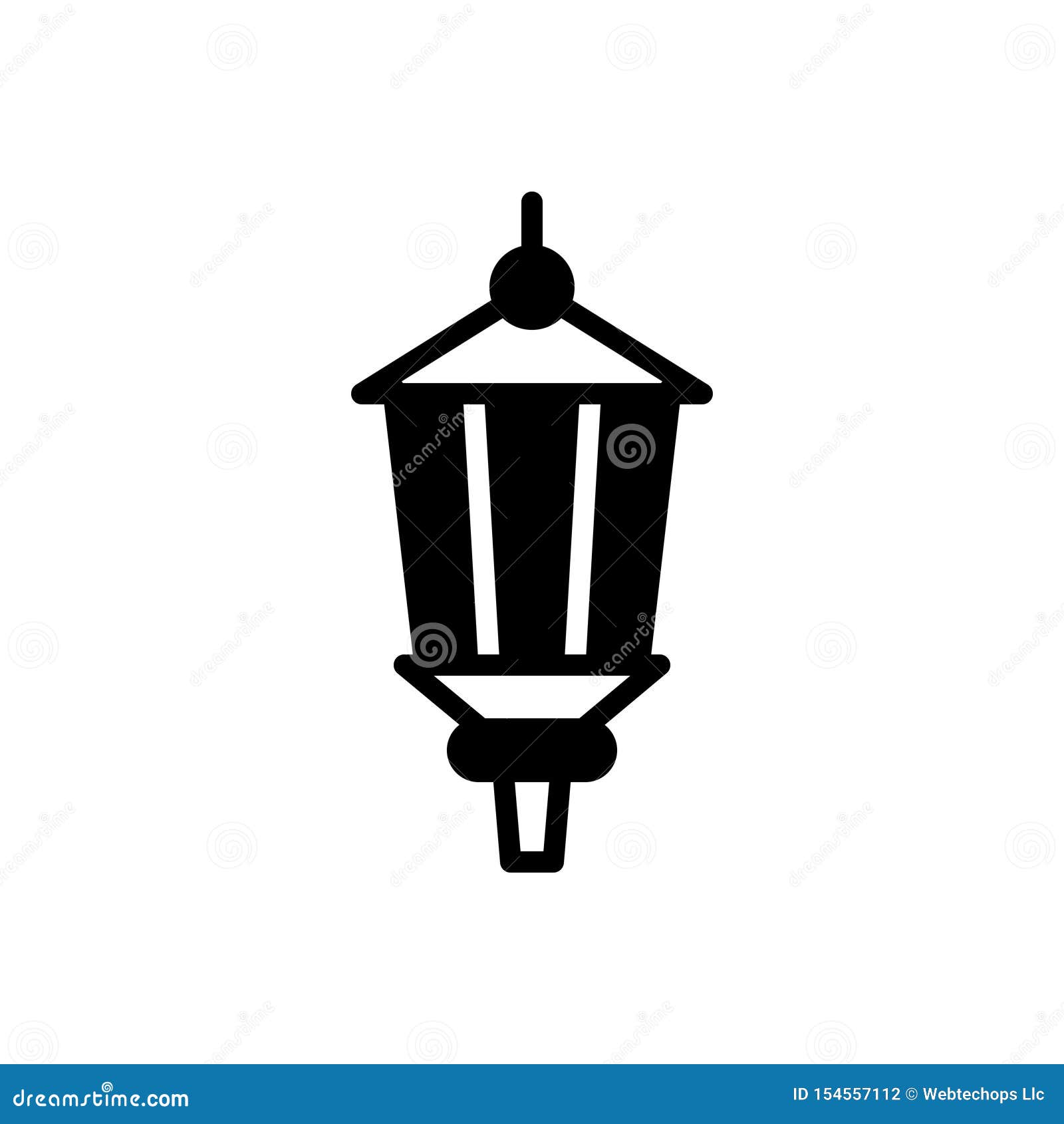 Black Solid Icon for Lamp Post, Lamp and Ancient Stock Illustration ...