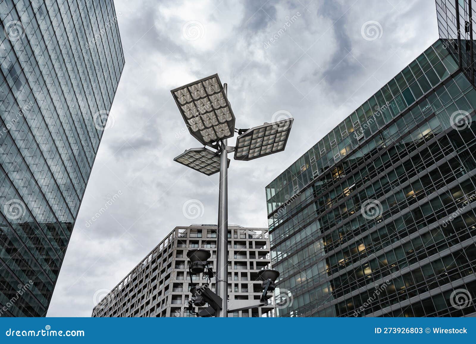 Lamp Post in the Streets of Vienna Stock Image - Image of urban ...