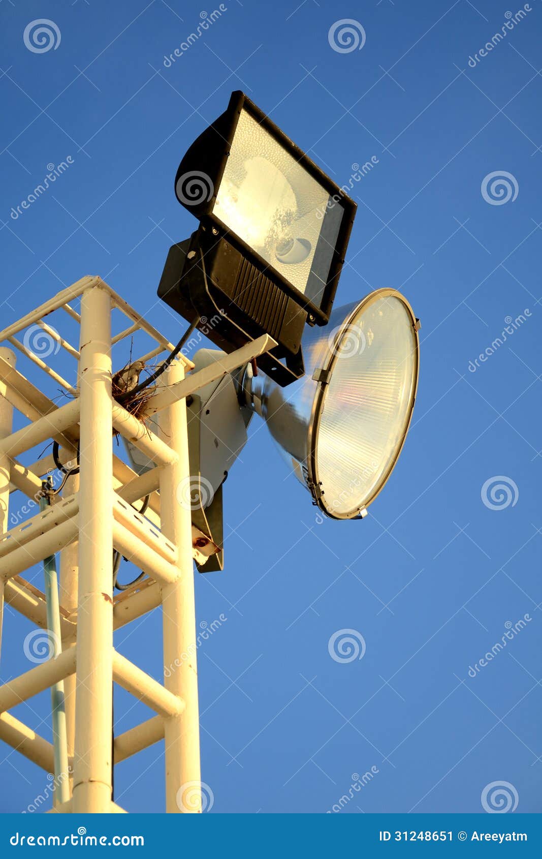 Lamp Post. stock image. Image of lampshade, soccer, sport - 31248651
