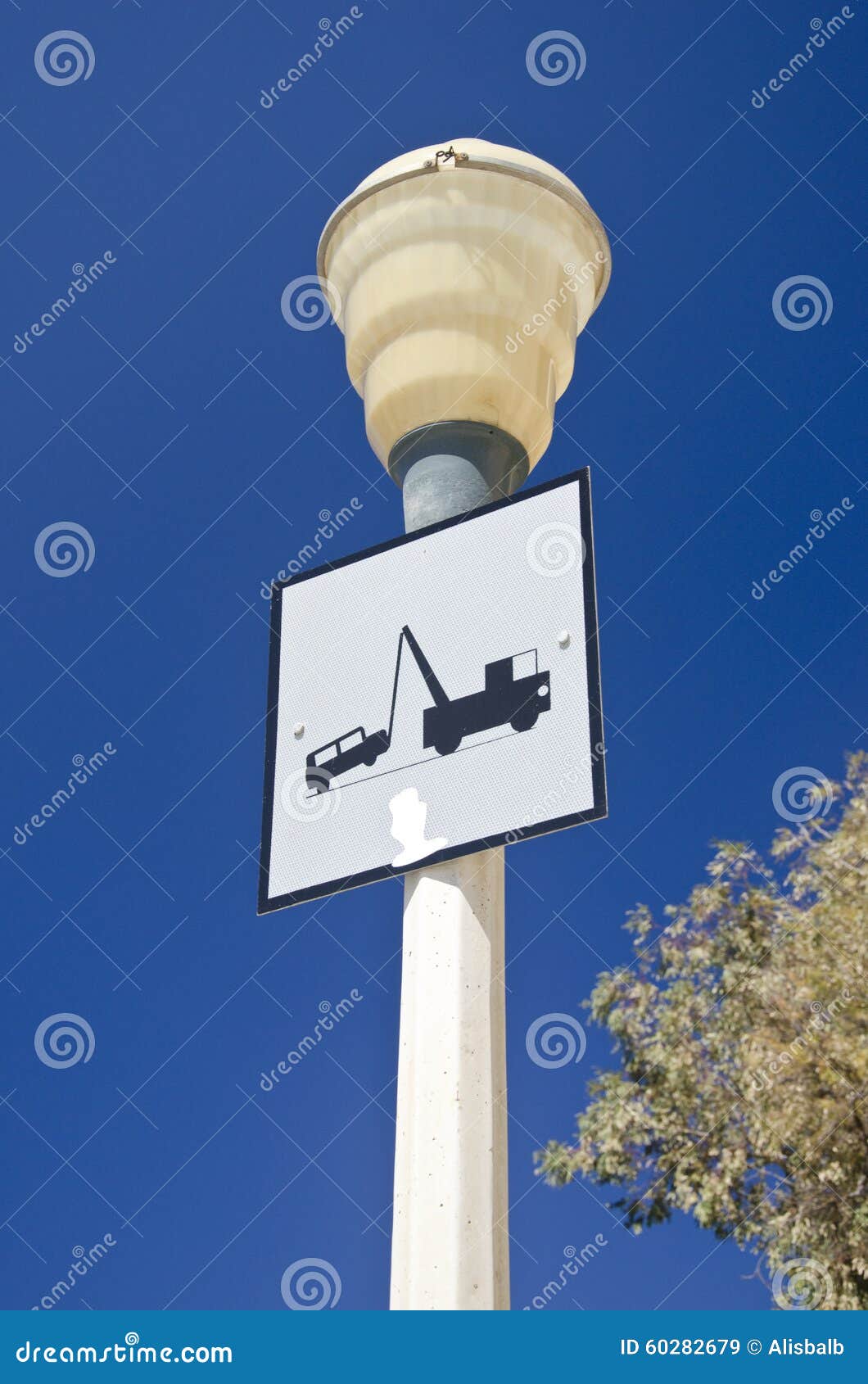 Lamp Post with a Traffic Sign Stock Image - Image of streetlamp, signs ...