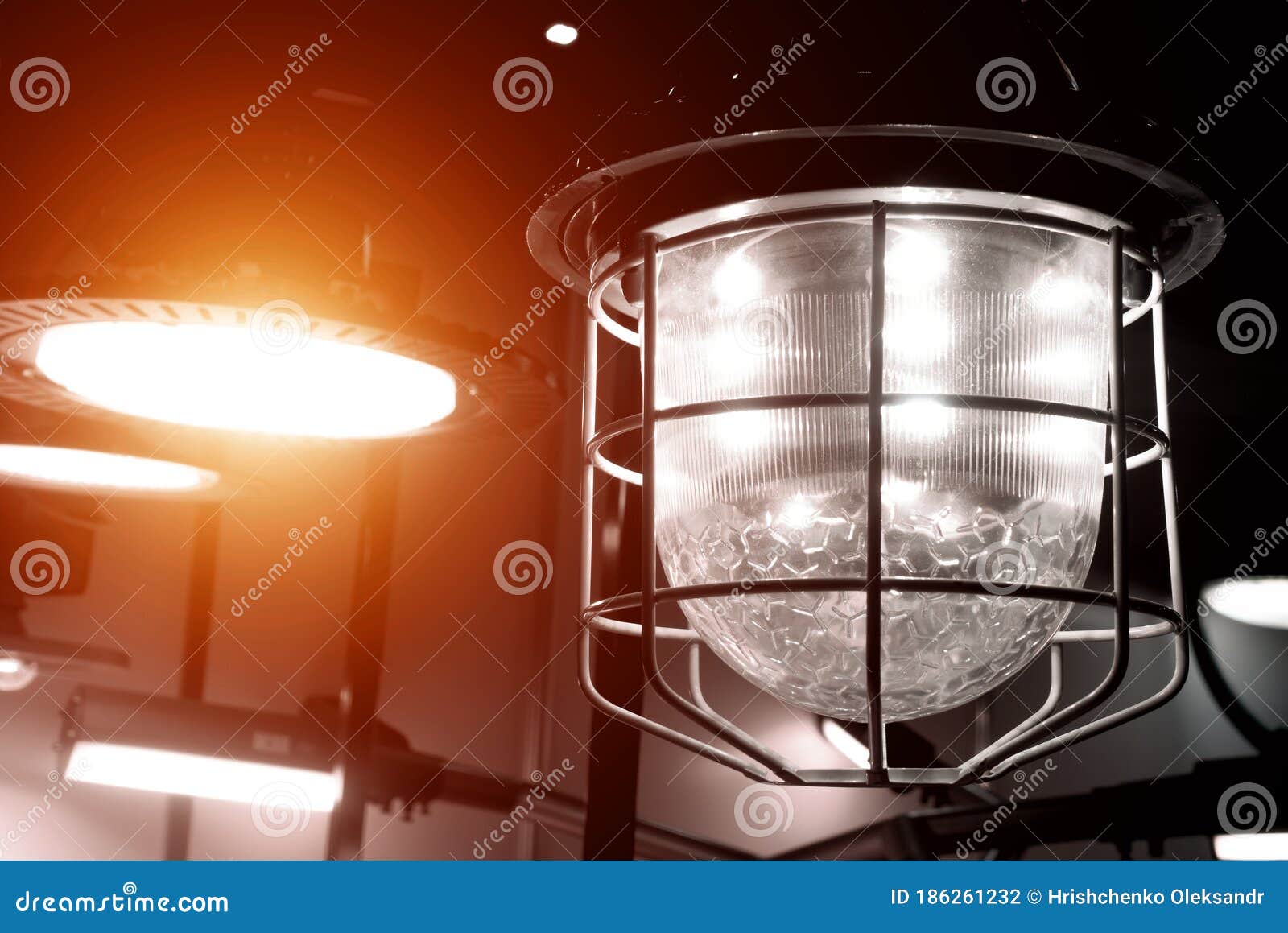 Lamp With A Protective Grid For Lighting During Operations And Medical ...