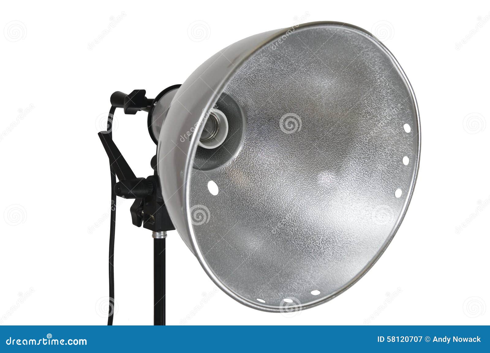 Lamp reflector on white stock image. Image of bulb, close - 58120707