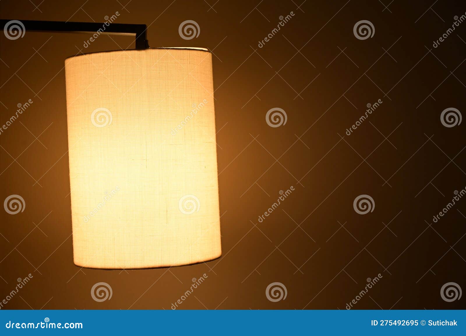 Close Up Lamp in the Room, Interior Design Stock Image - Image of ...